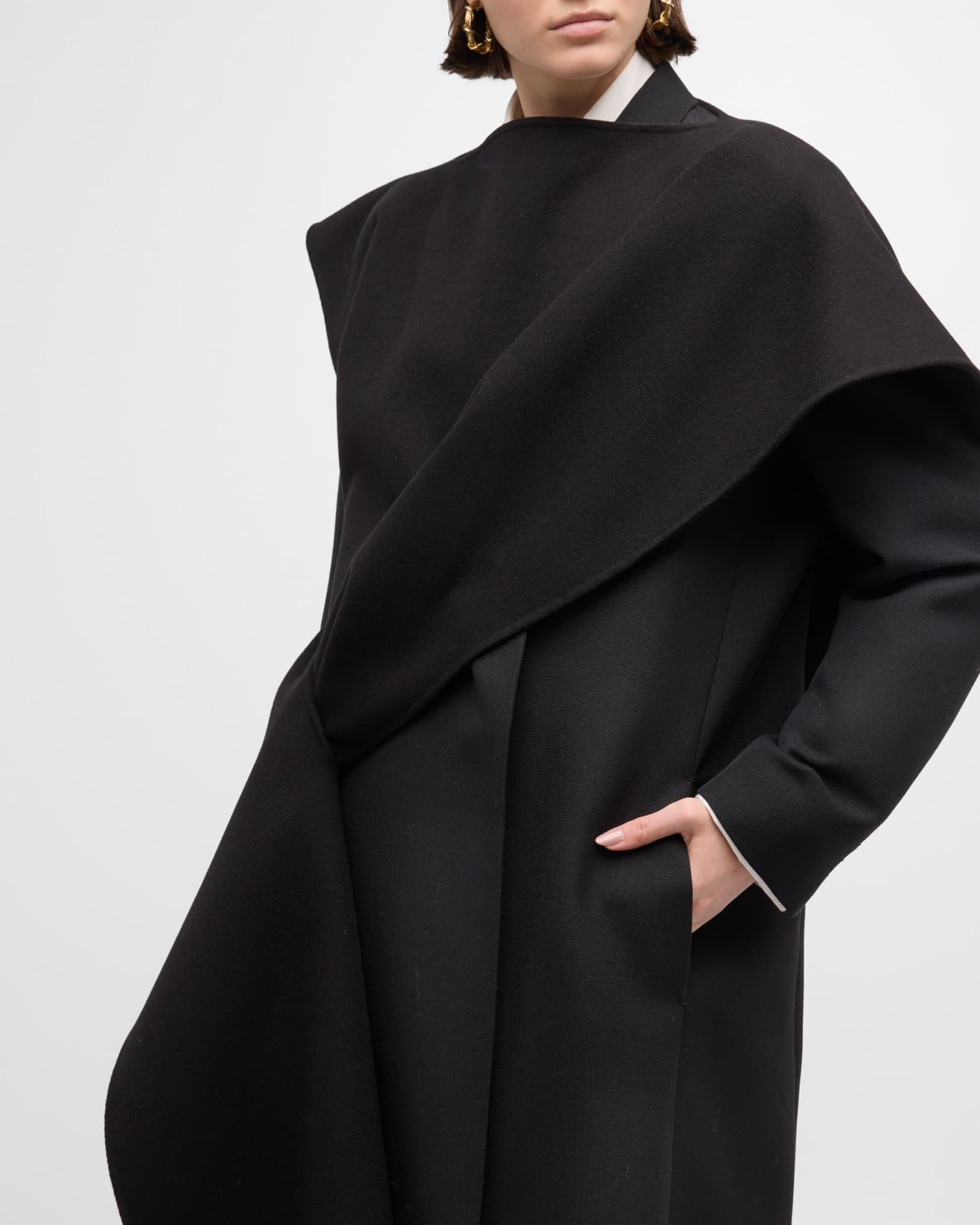 THE ROW Keran Layered Cashmere Poncho Top | Neiman Marcus