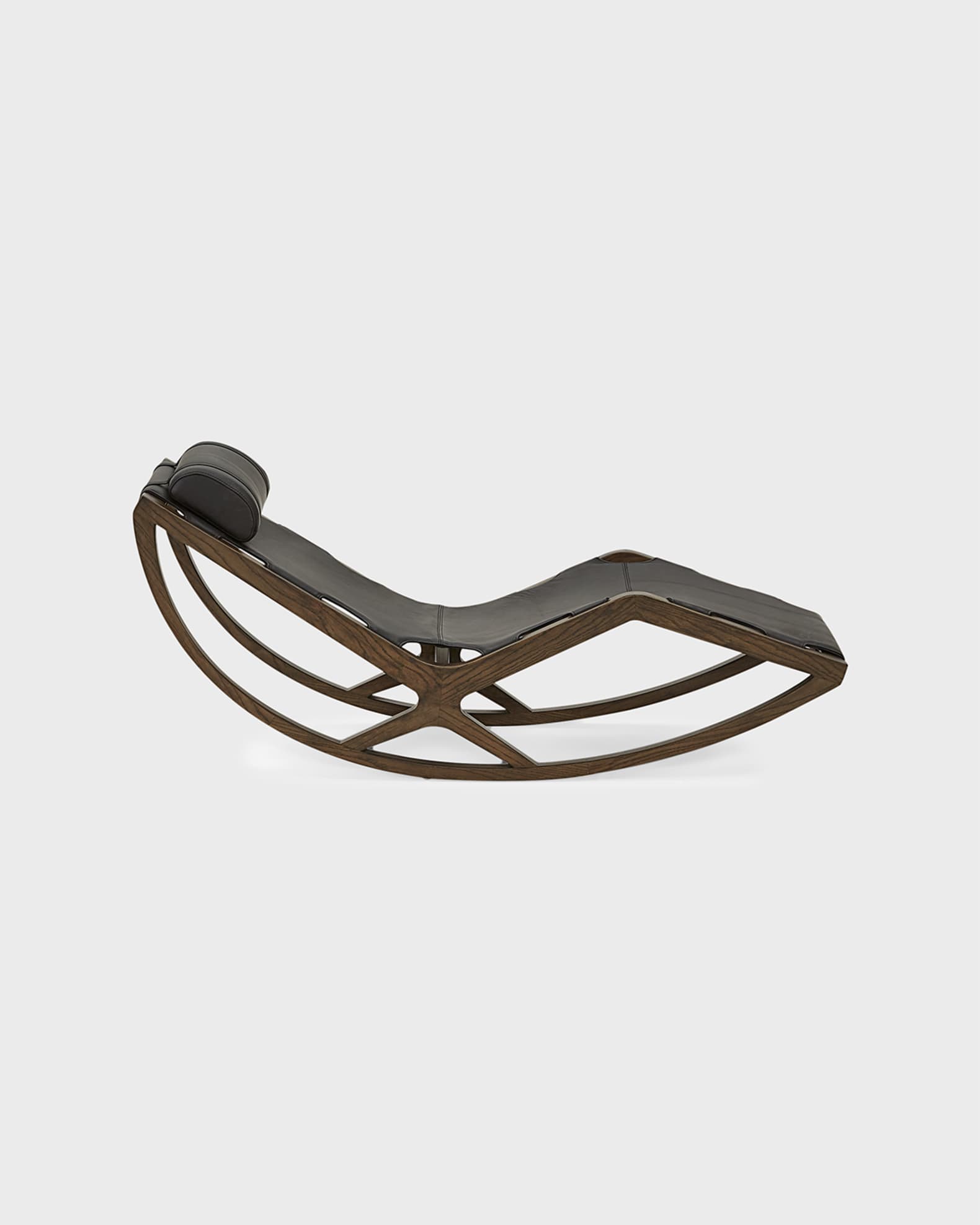 Four Hands Tarelton Zero-Gravity Leather Chaise | Neiman Marcus