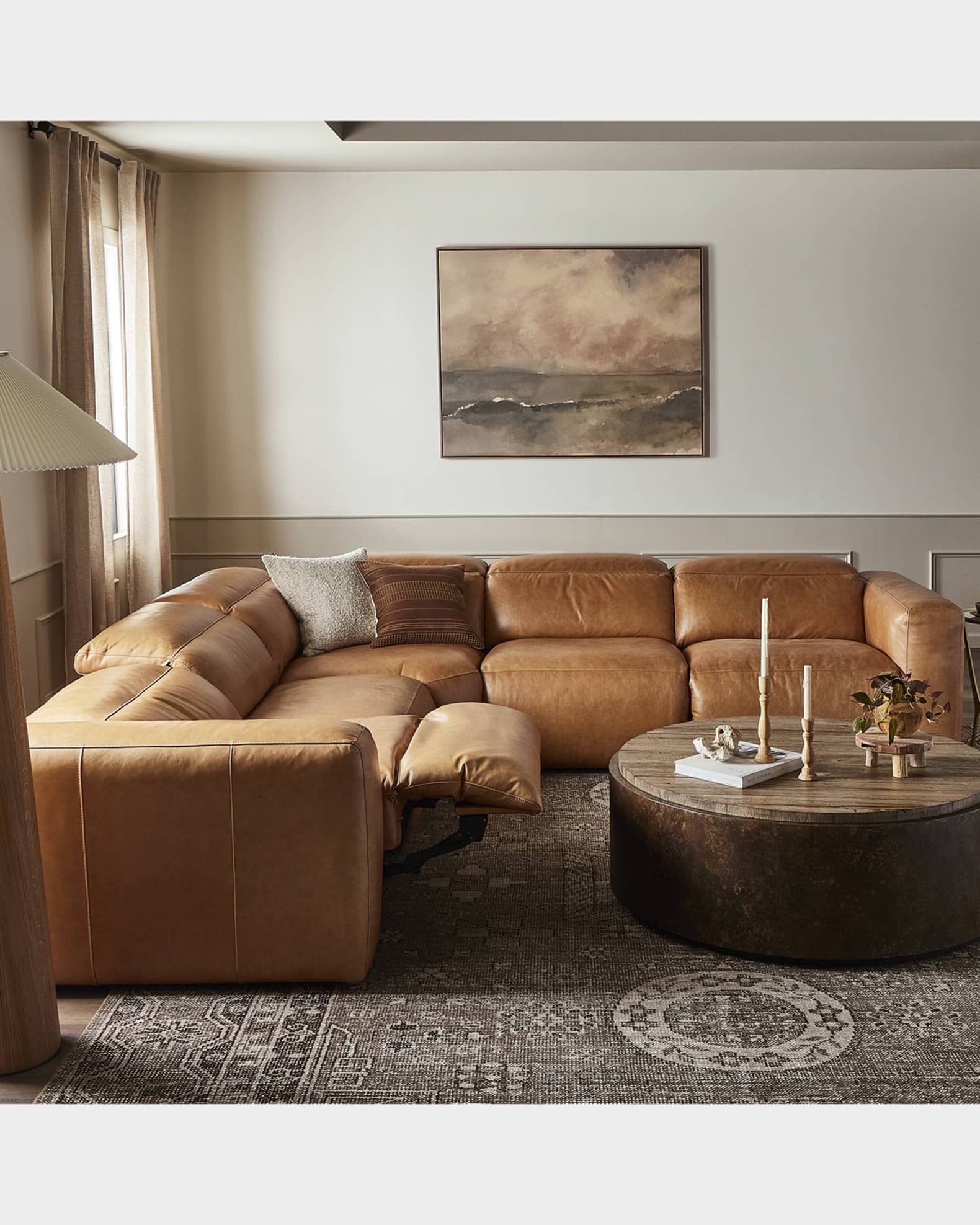 Four Hands Radley 5-Piece Power Recliner Sectional | Neiman Marcus