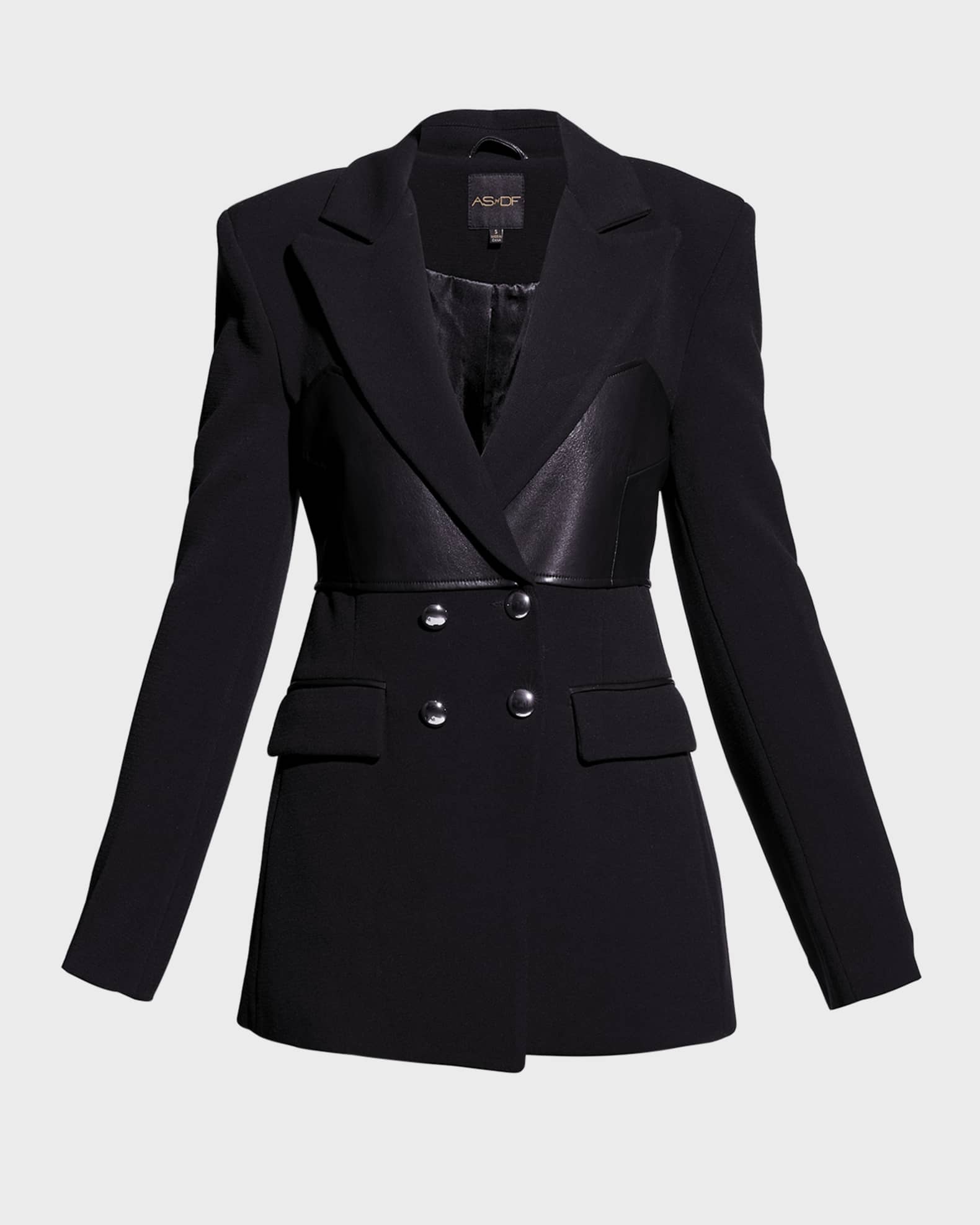 AS by DF Vera Double-Breasted Bustier Blazer | Neiman Marcus