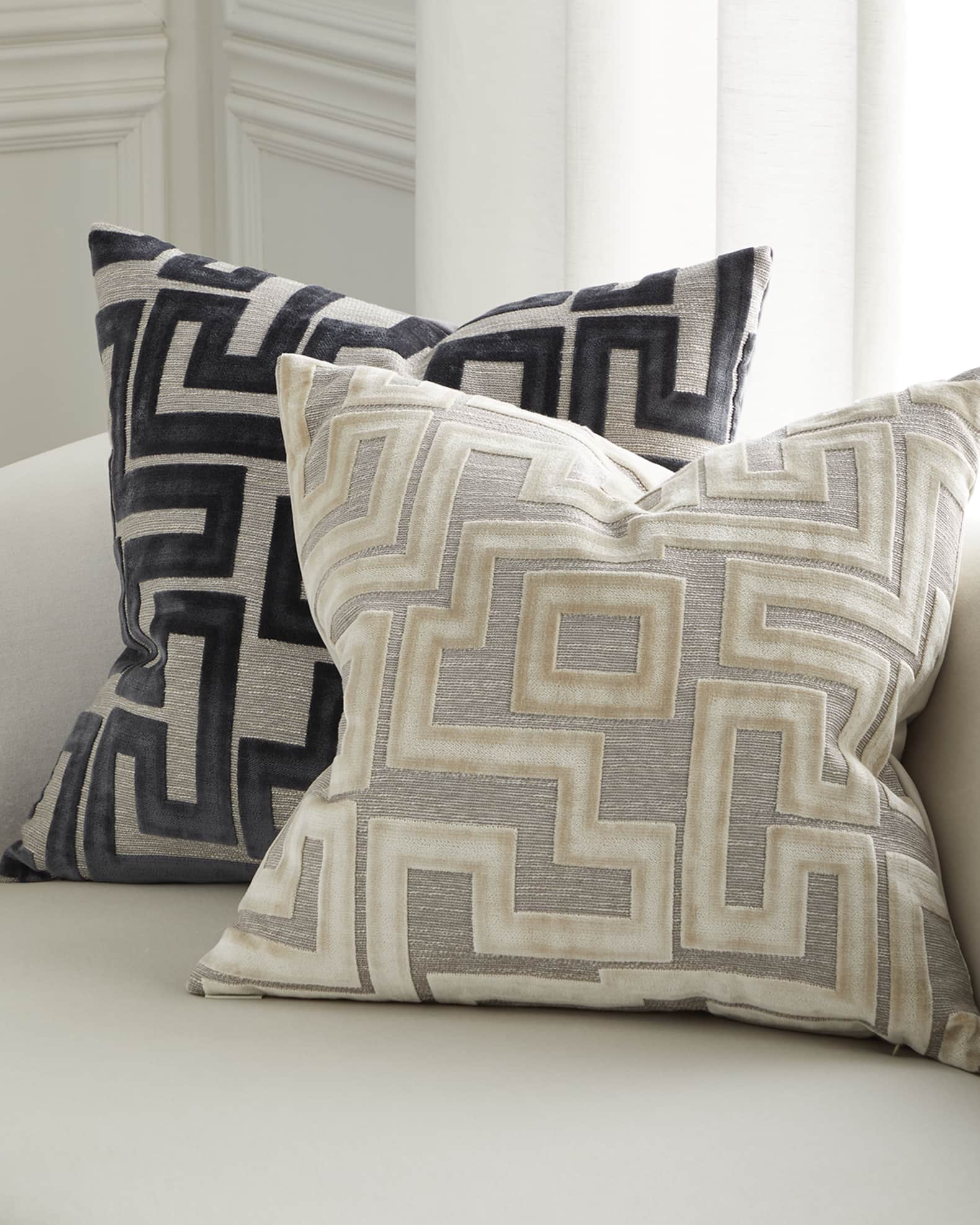 D.V. KAP Home Modernist Decorative Pillow, 24" Square | Neiman Marcus