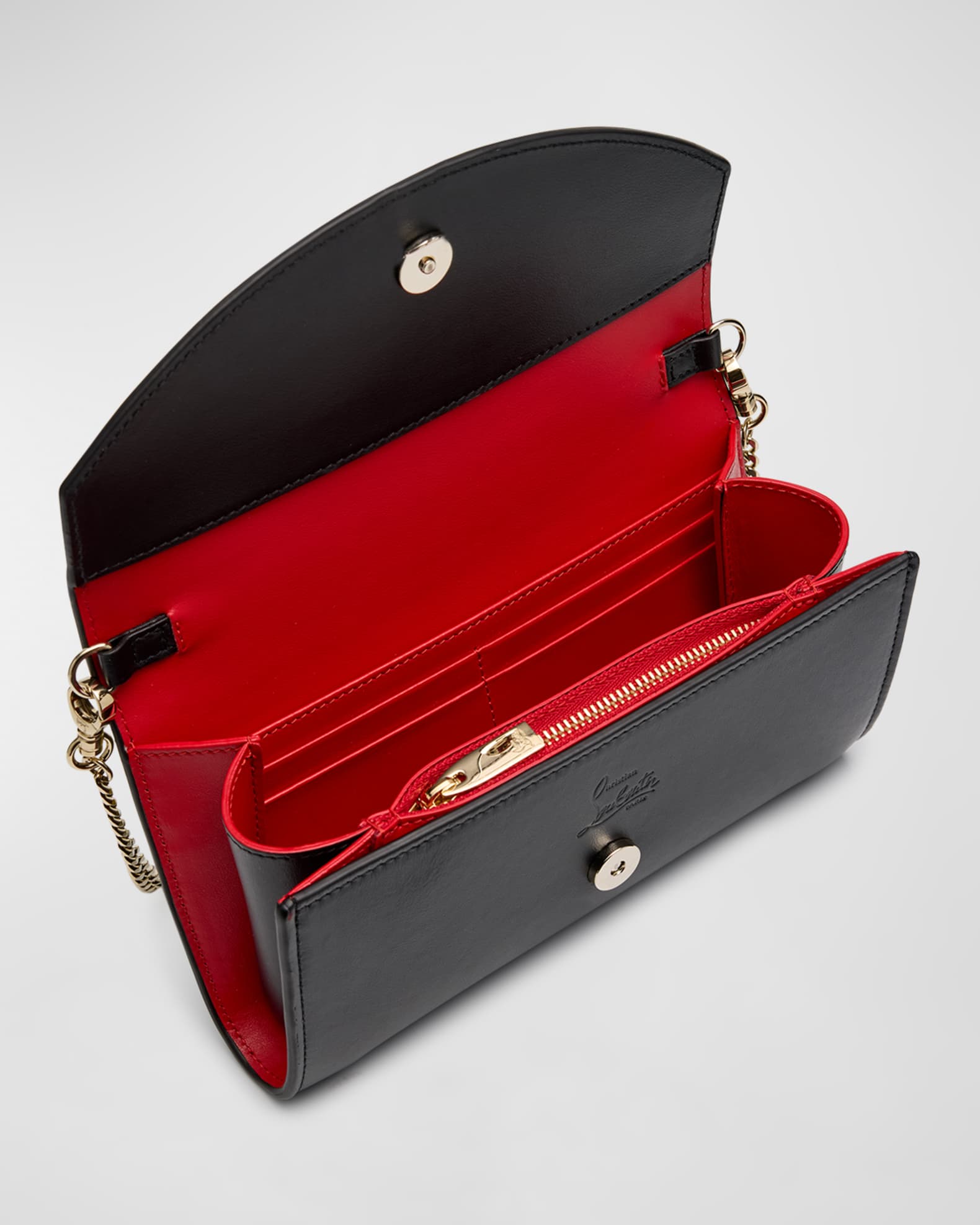 Christian Louboutin Loubi54 Wallet on Chain in Leather | Neiman Marcus