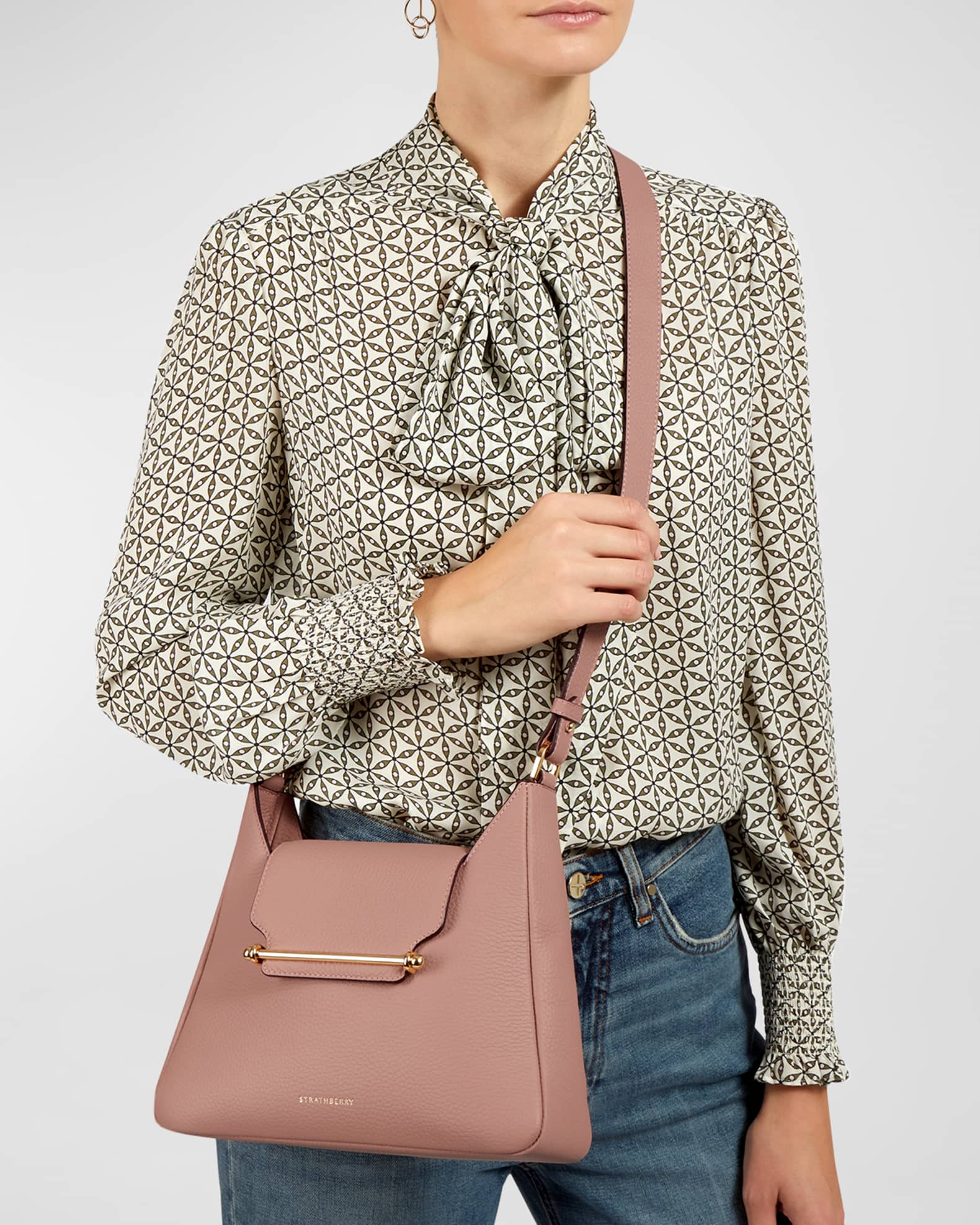 STRATHBERRY Multrees Leather Hobo bAG | Neiman Marcus