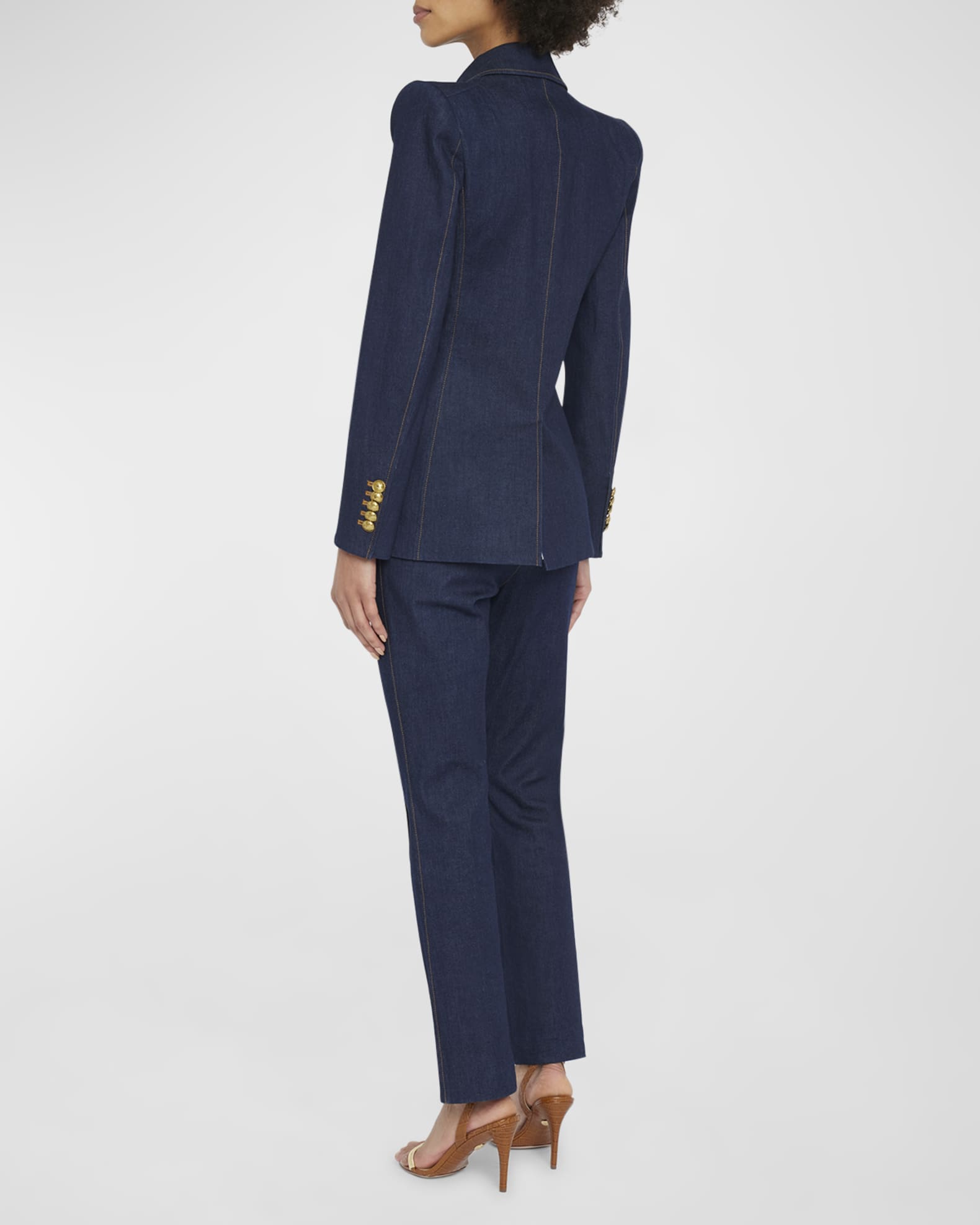 Veronica Beard Anoki Denim Dickey Jacket | Neiman Marcus