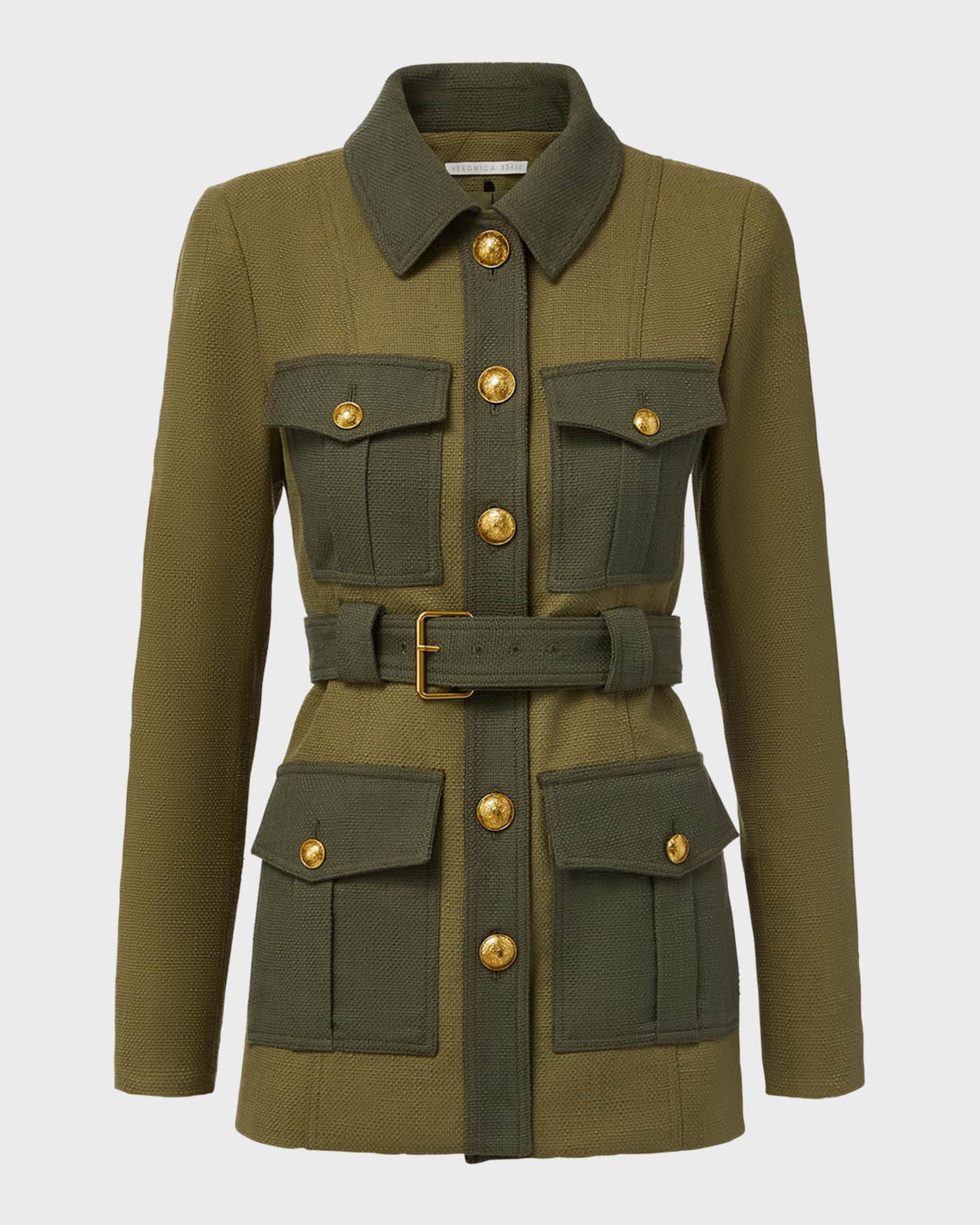 Veronica Beard Sonoma Boxy Flap-Pocket Jacket | Neiman Marcus