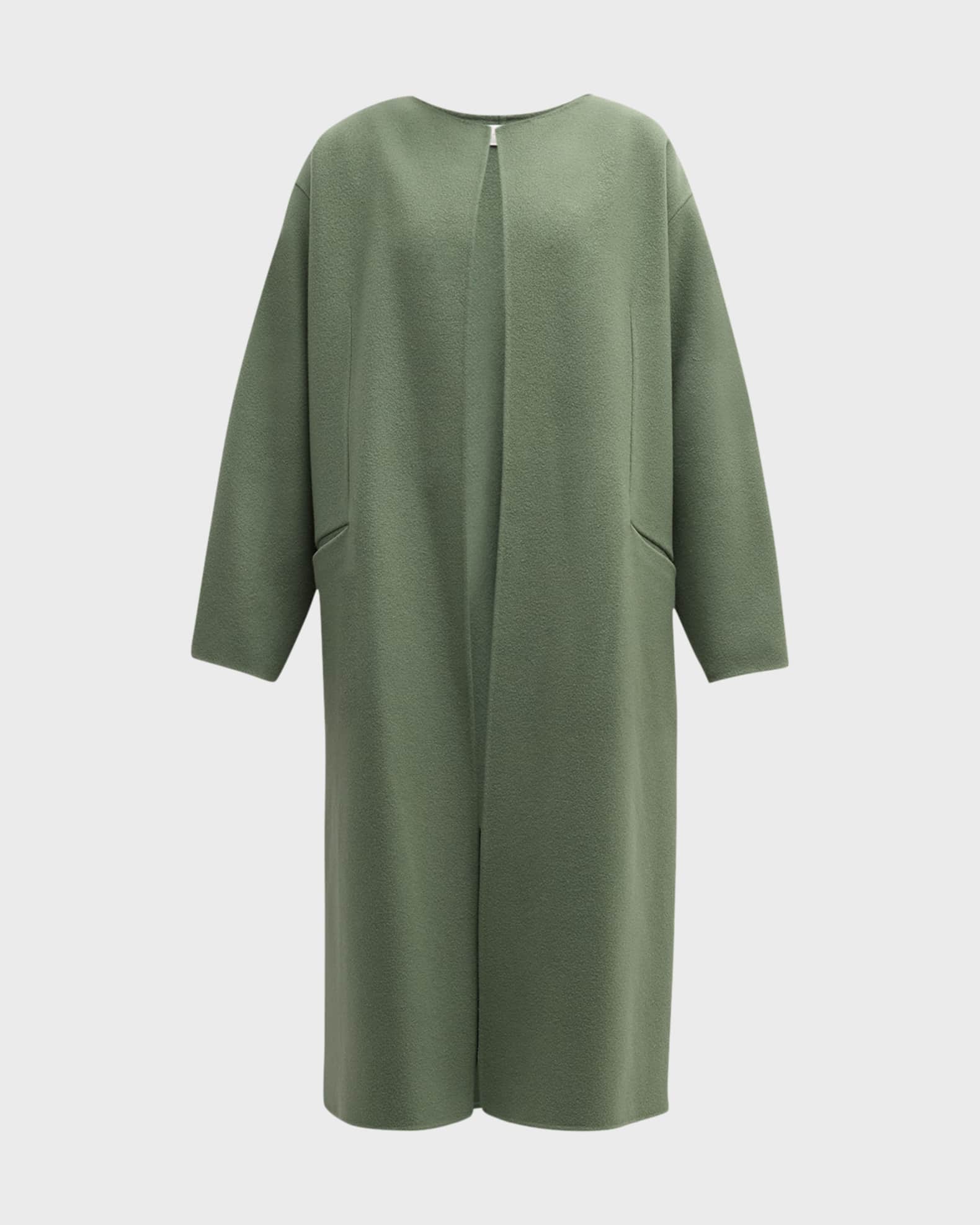 THE ROW Priske Collarless Cashmere Coat | Neiman Marcus