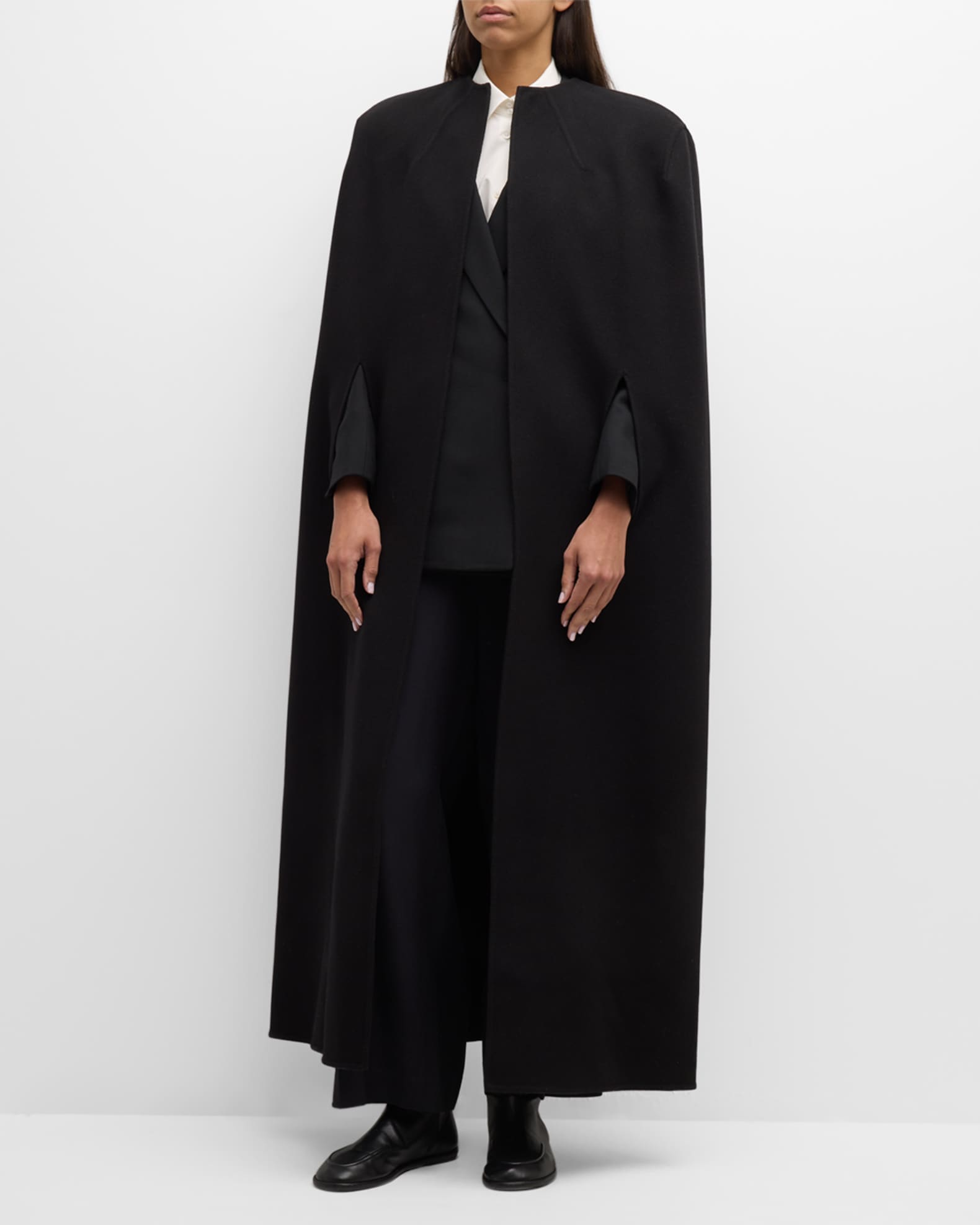 THE ROW Milda Cashmere Cape Coat | Neiman Marcus