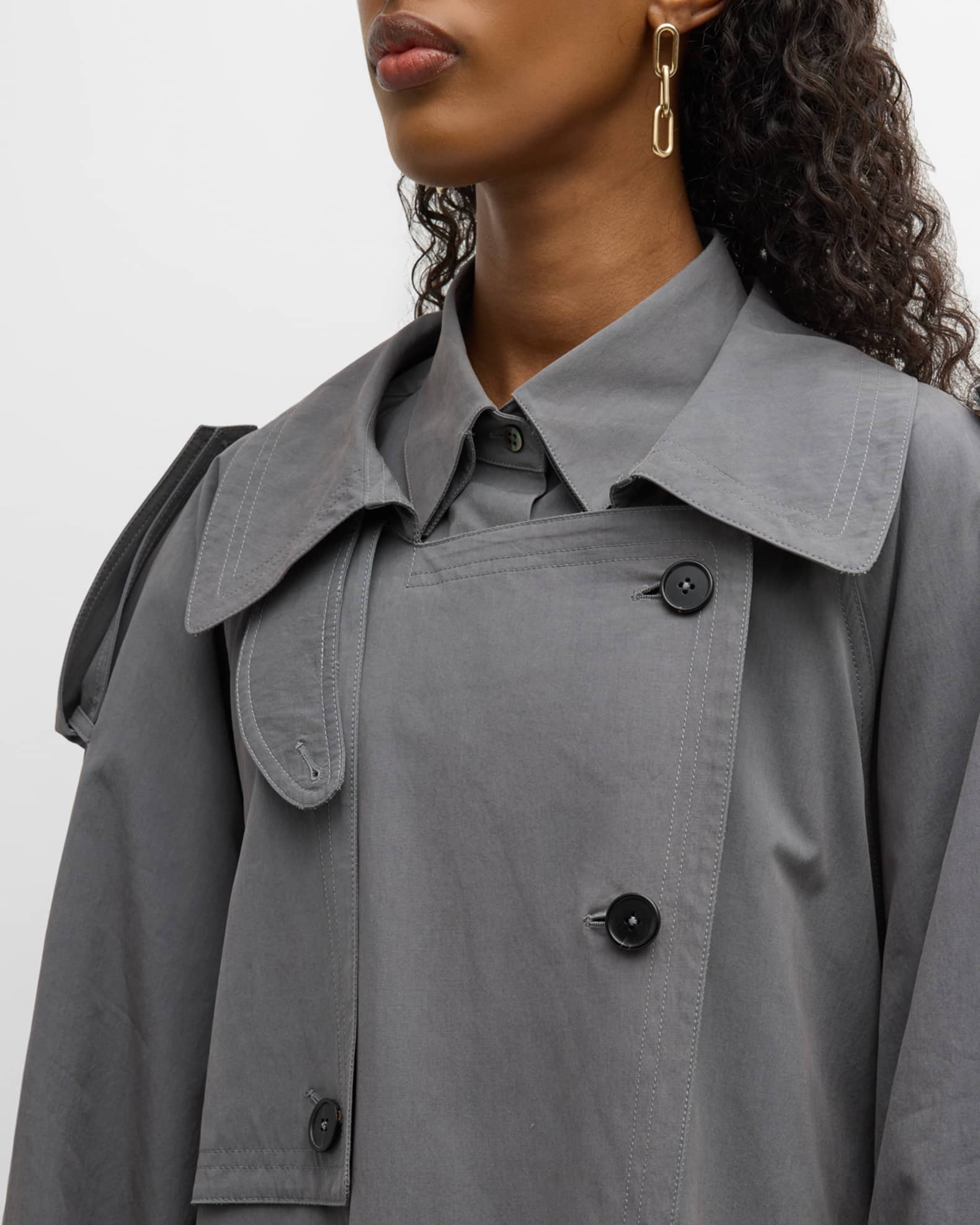 THE ROW Avio Belted Long Trench Coat | Neiman Marcus