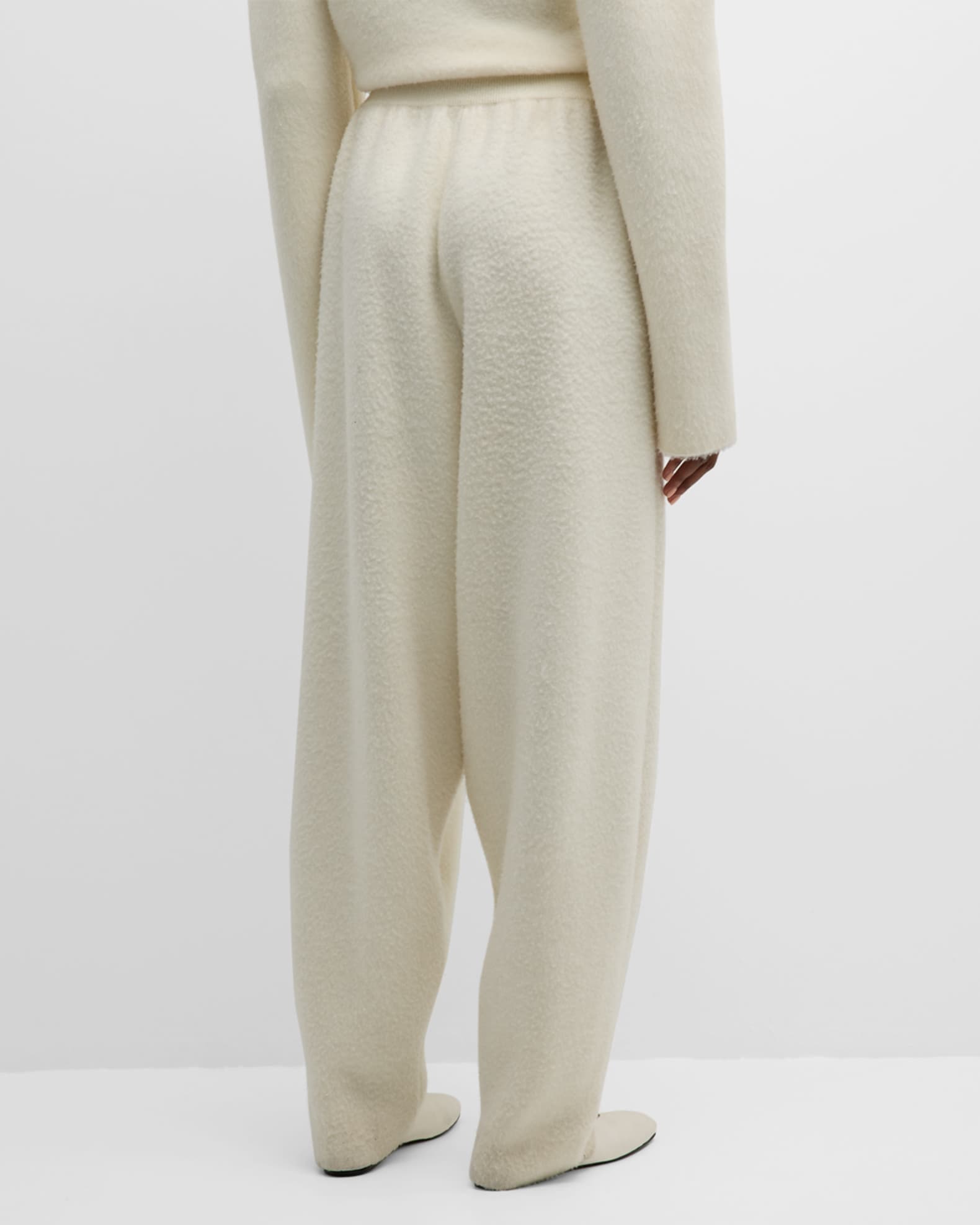 THE ROW Ednah Wool Drop-Crotch Pants | Neiman Marcus