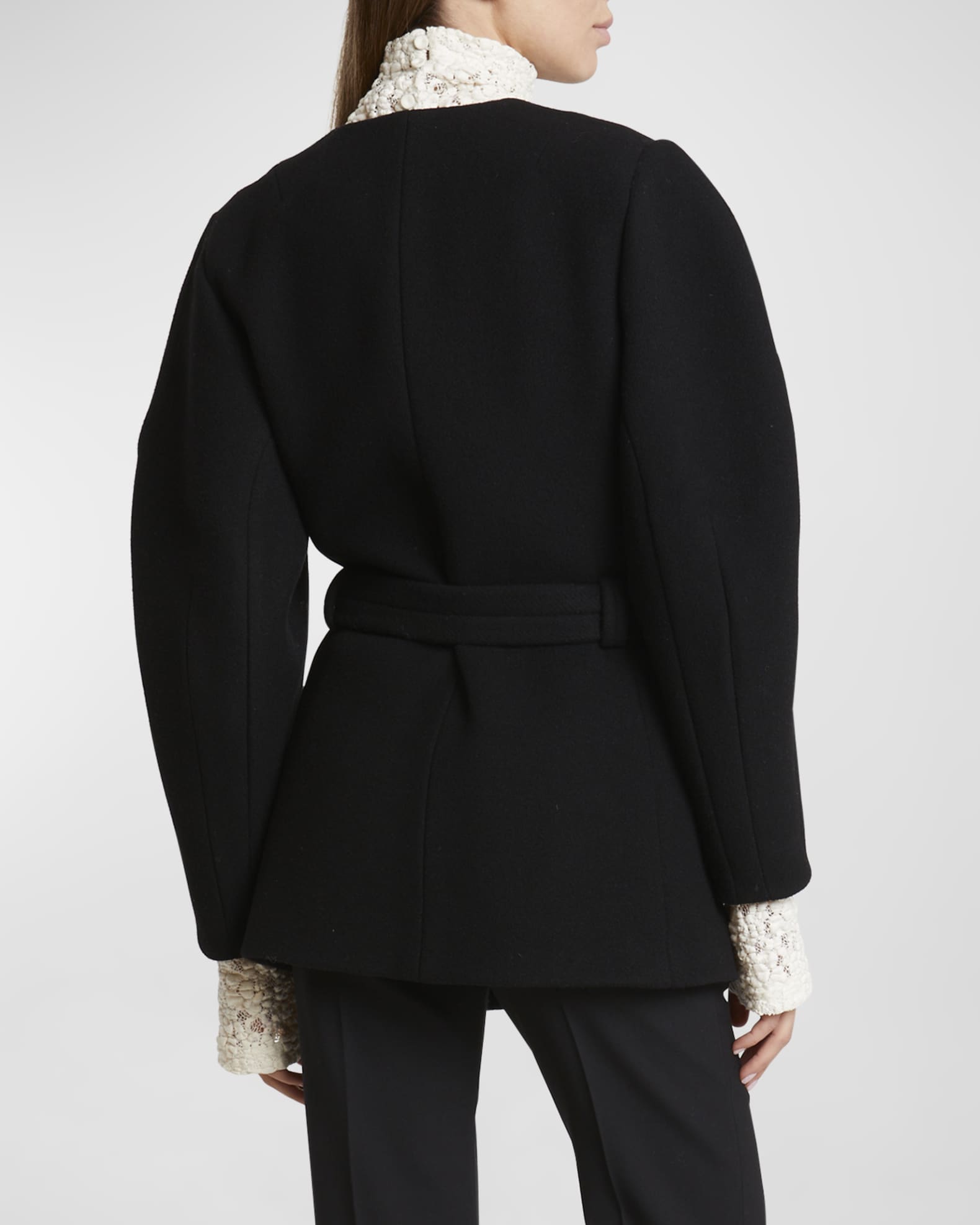 Chloe Iconic Soft Wool Belted Coat | Neiman Marcus