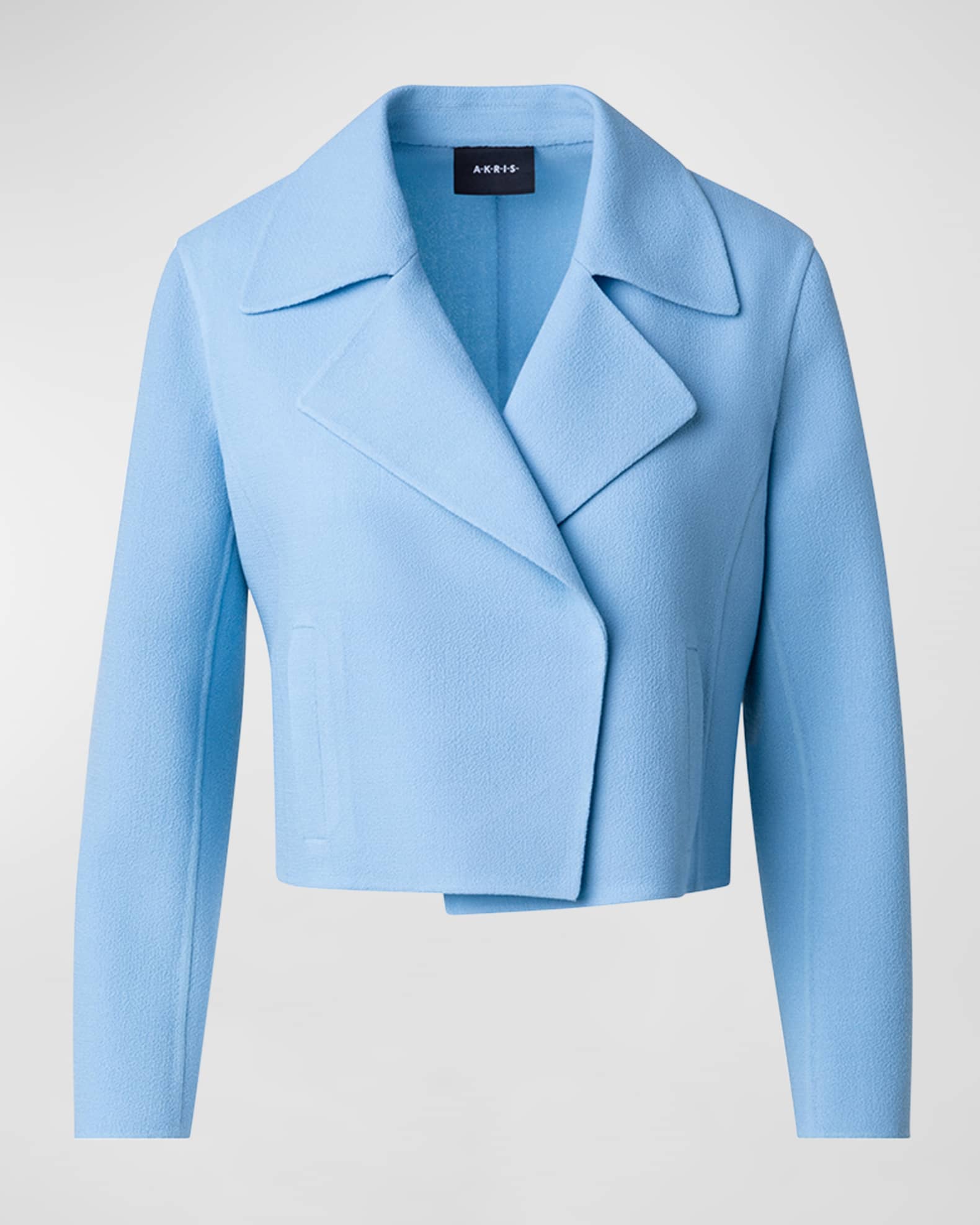 Akris Crepe Wool Short Jacket | Neiman Marcus