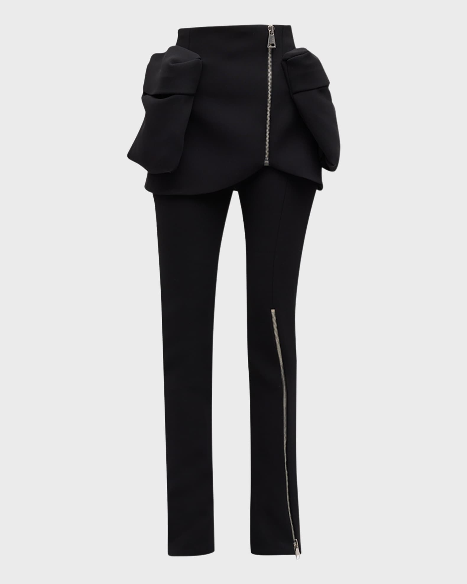 A.W.A.K.E. MODE Exposed Zip Basque Pants with Oversized Pockets ...