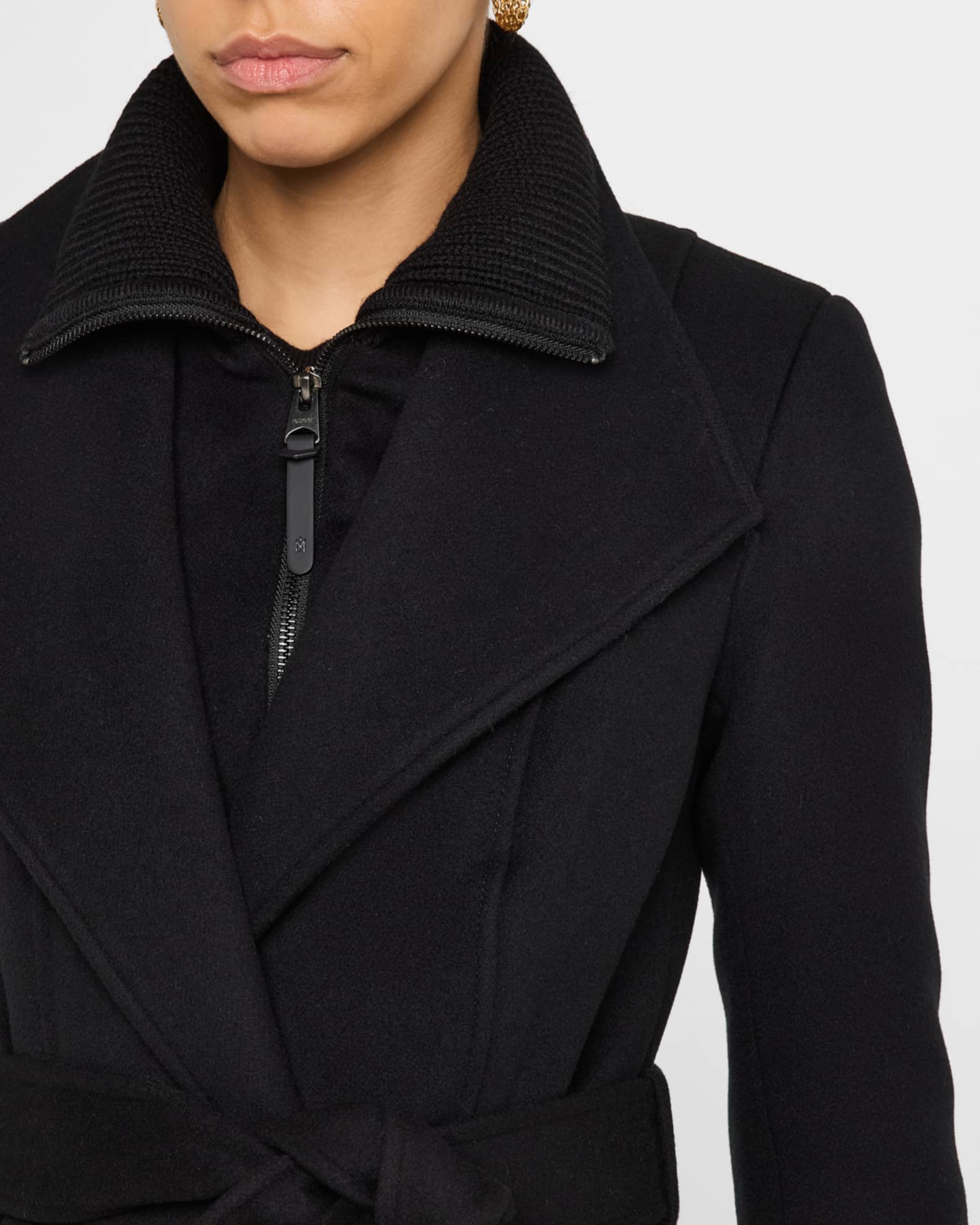 Mackage Norita Double-Face Belted Wool Coat | Neiman Marcus