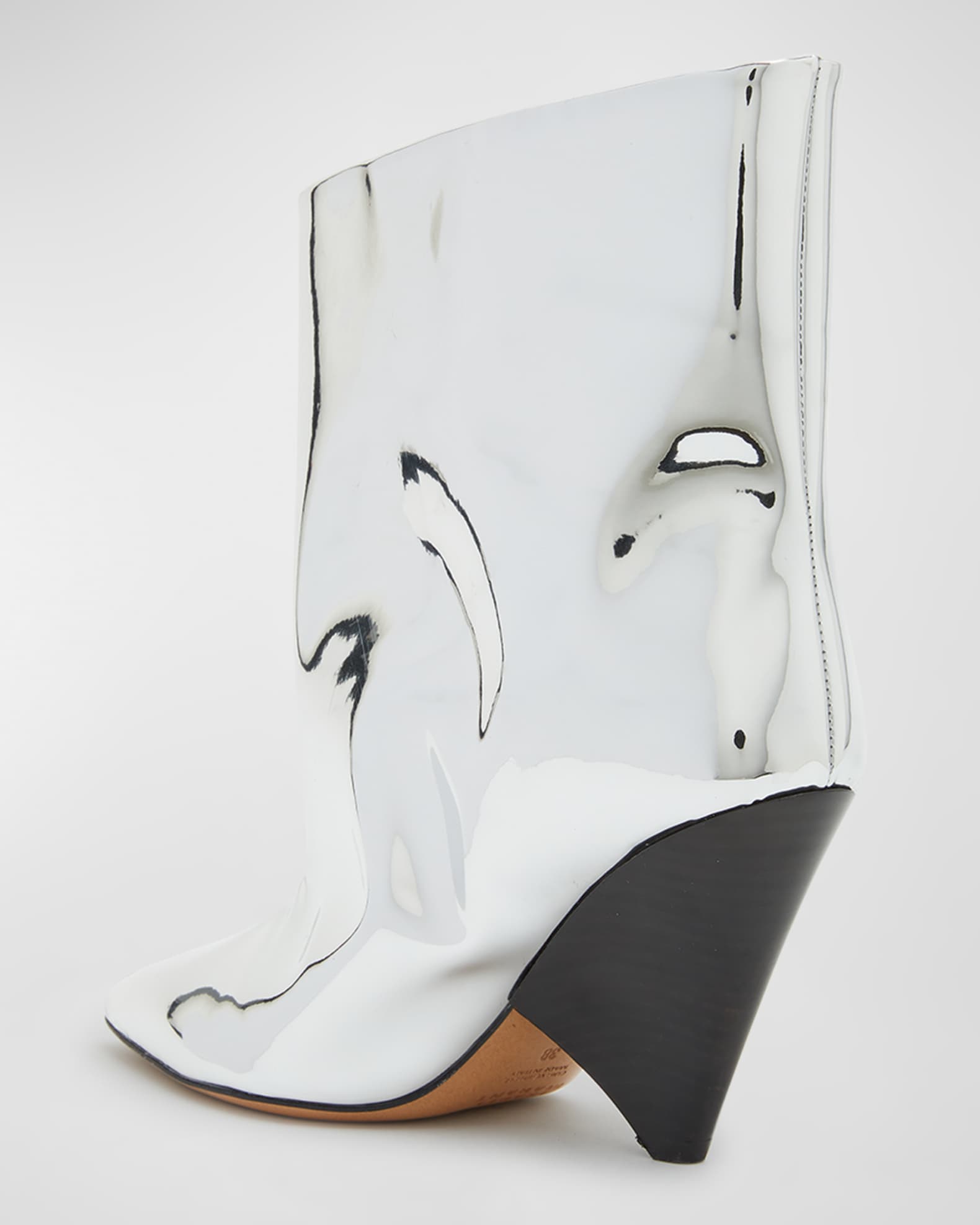 Isabel Marant Miyako Metallic Ankle Booties | Neiman Marcus