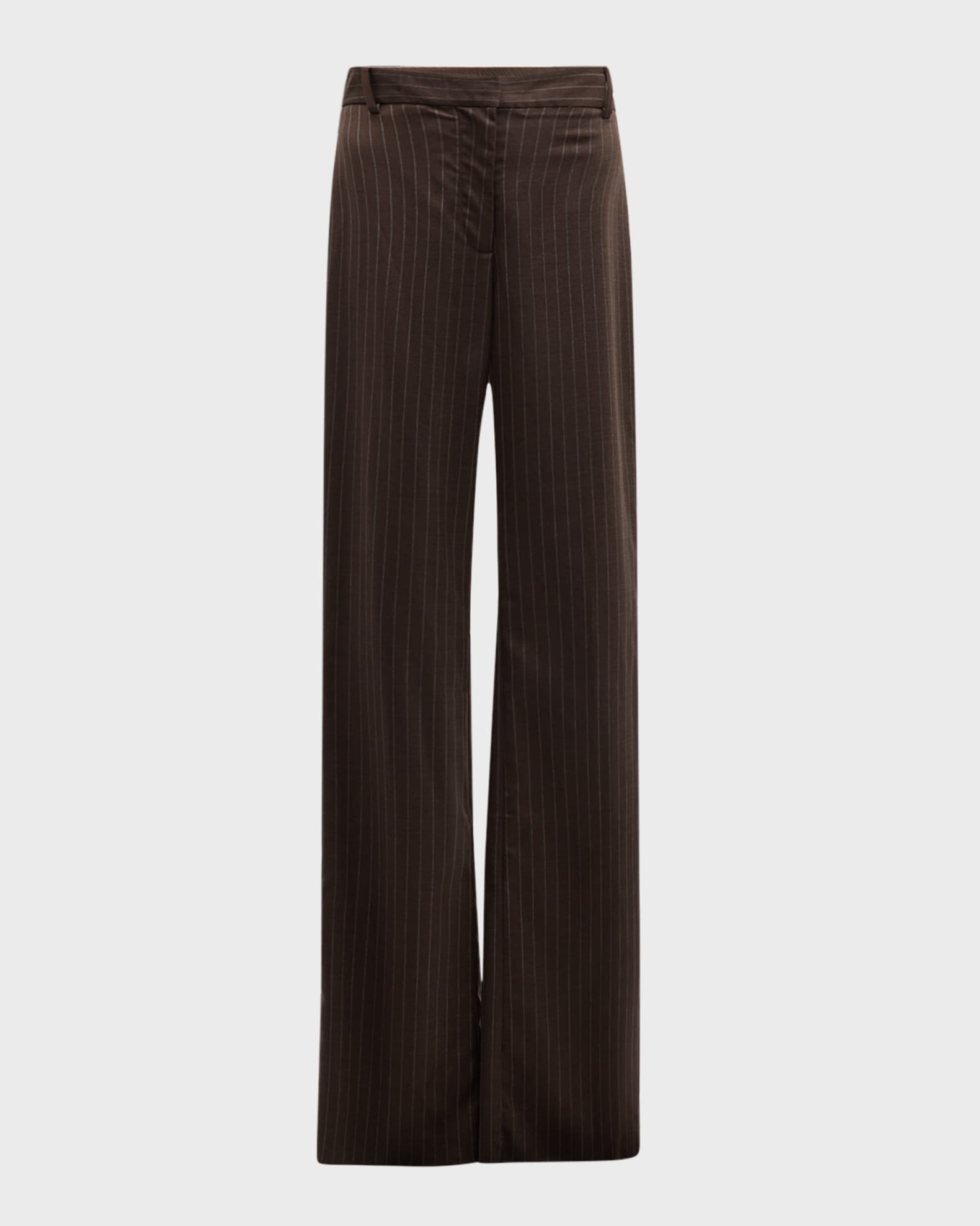 Nili Lotan Corette Pinstripe Stretch-Wool Pants | Neiman Marcus