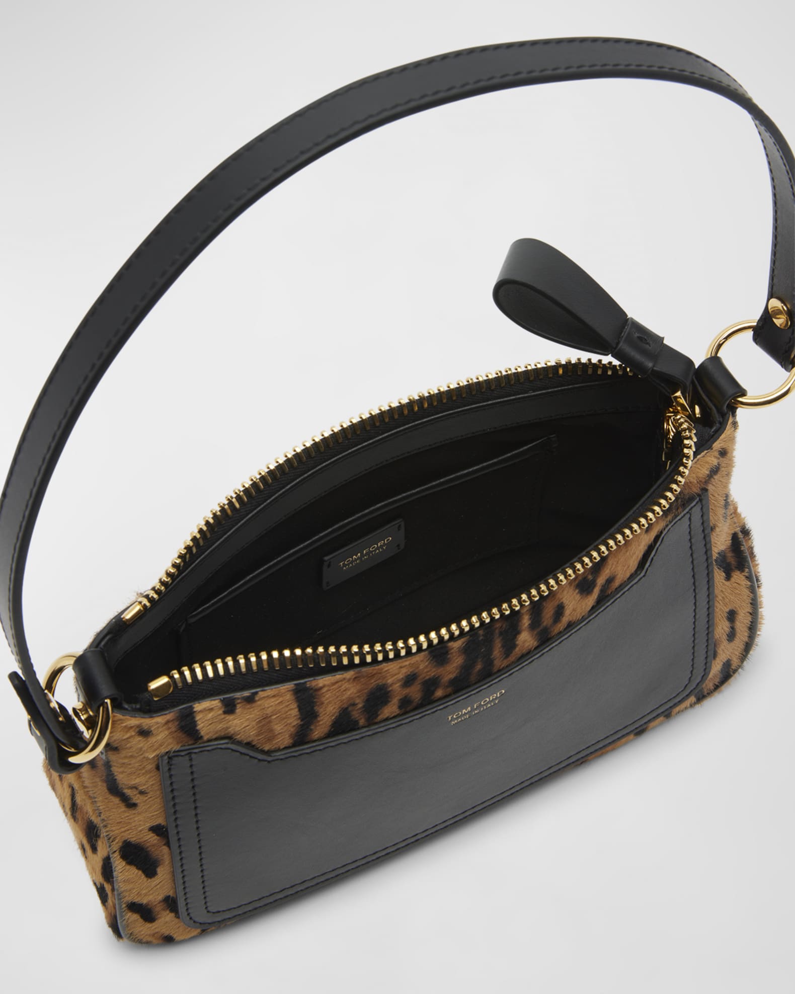 TOM FORD Jennifer Mini E/W Crossbody in Leopard Haircalf | Neiman Marcus