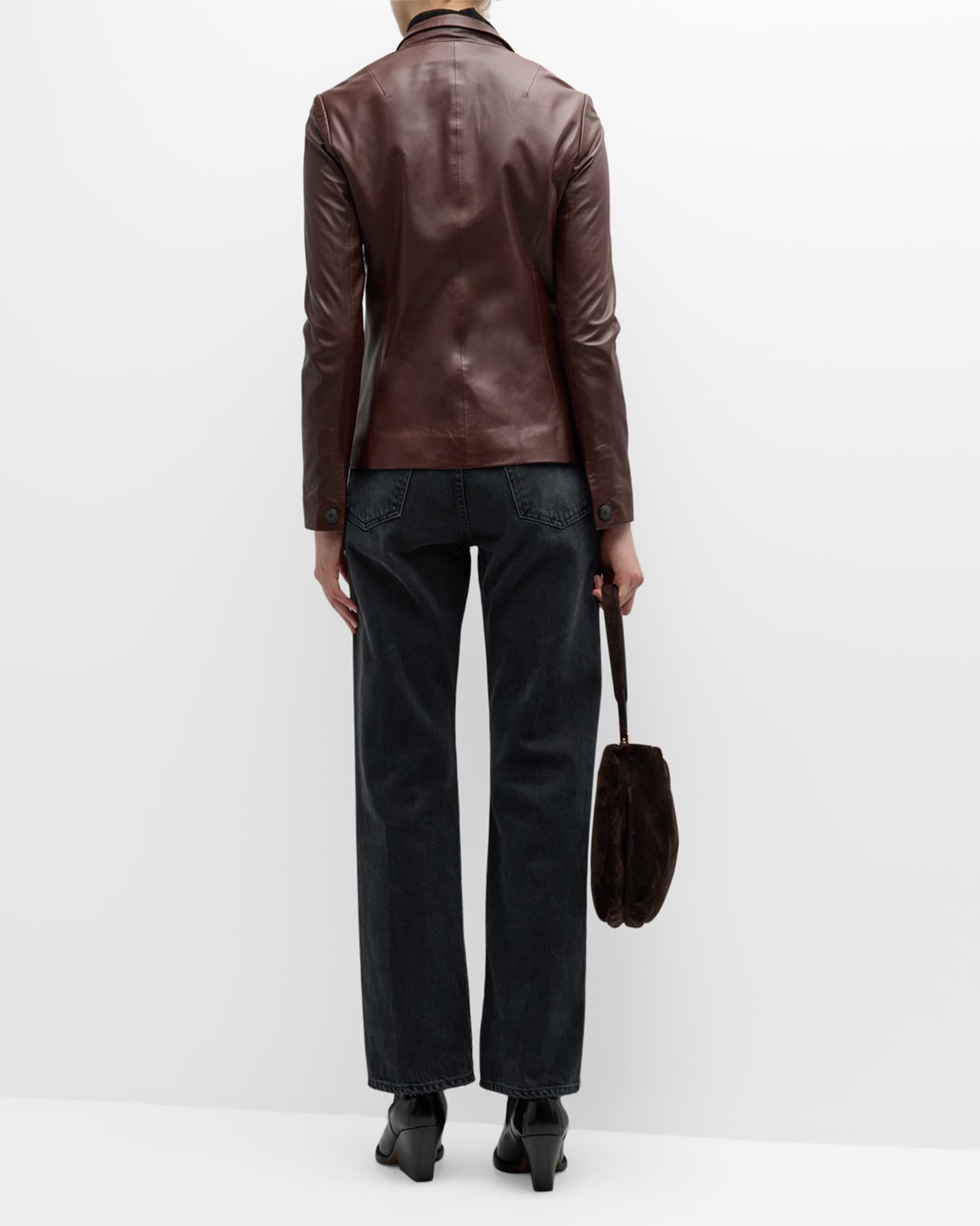 Rag & Bone Slade Leather Blazer | Neiman Marcus