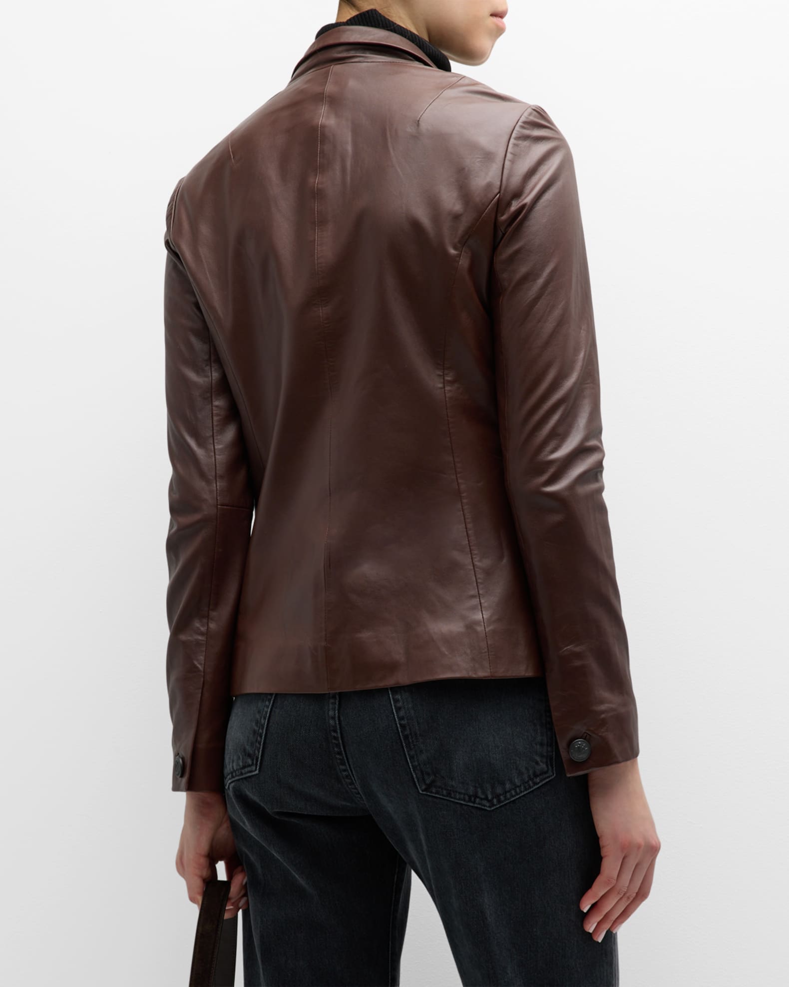 Rag & Bone Slade Leather Blazer | Neiman Marcus