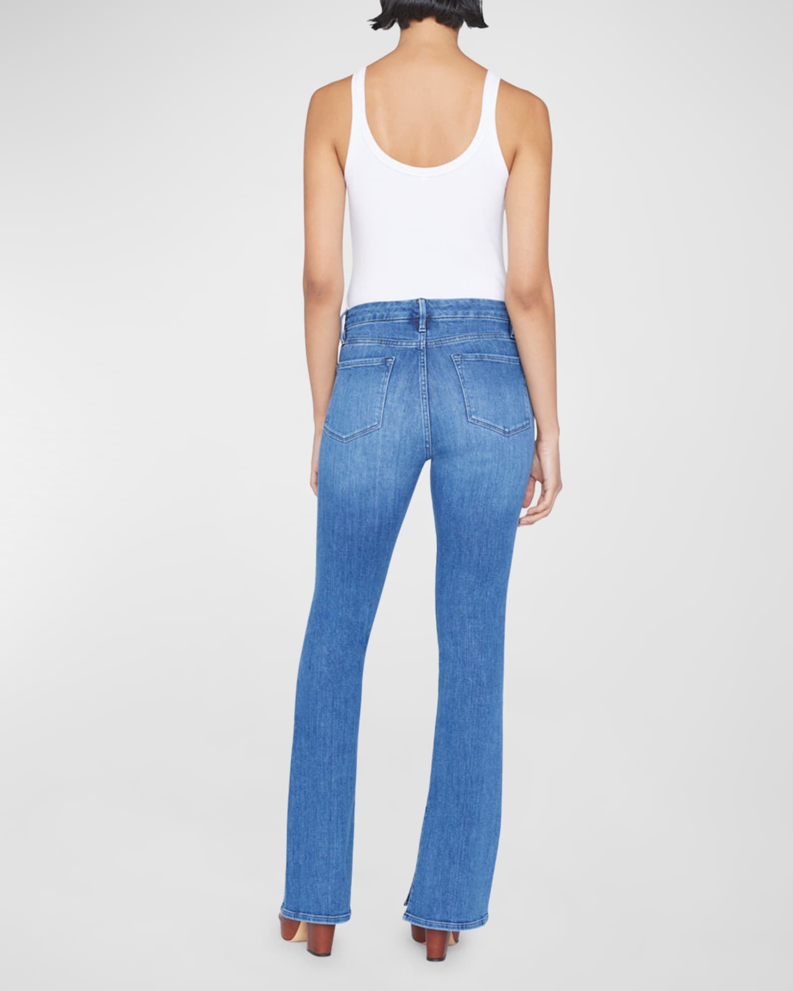 FRAME Le Mini Boot Slit Hem Jeans | Neiman Marcus