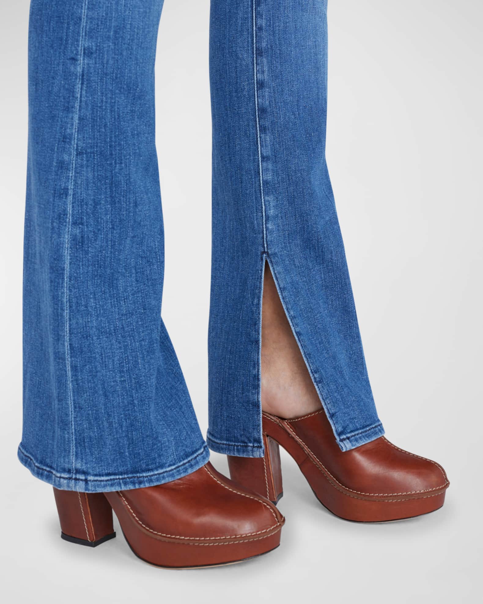 FRAME Le Mini Boot Slit Hem Jeans | Neiman Marcus