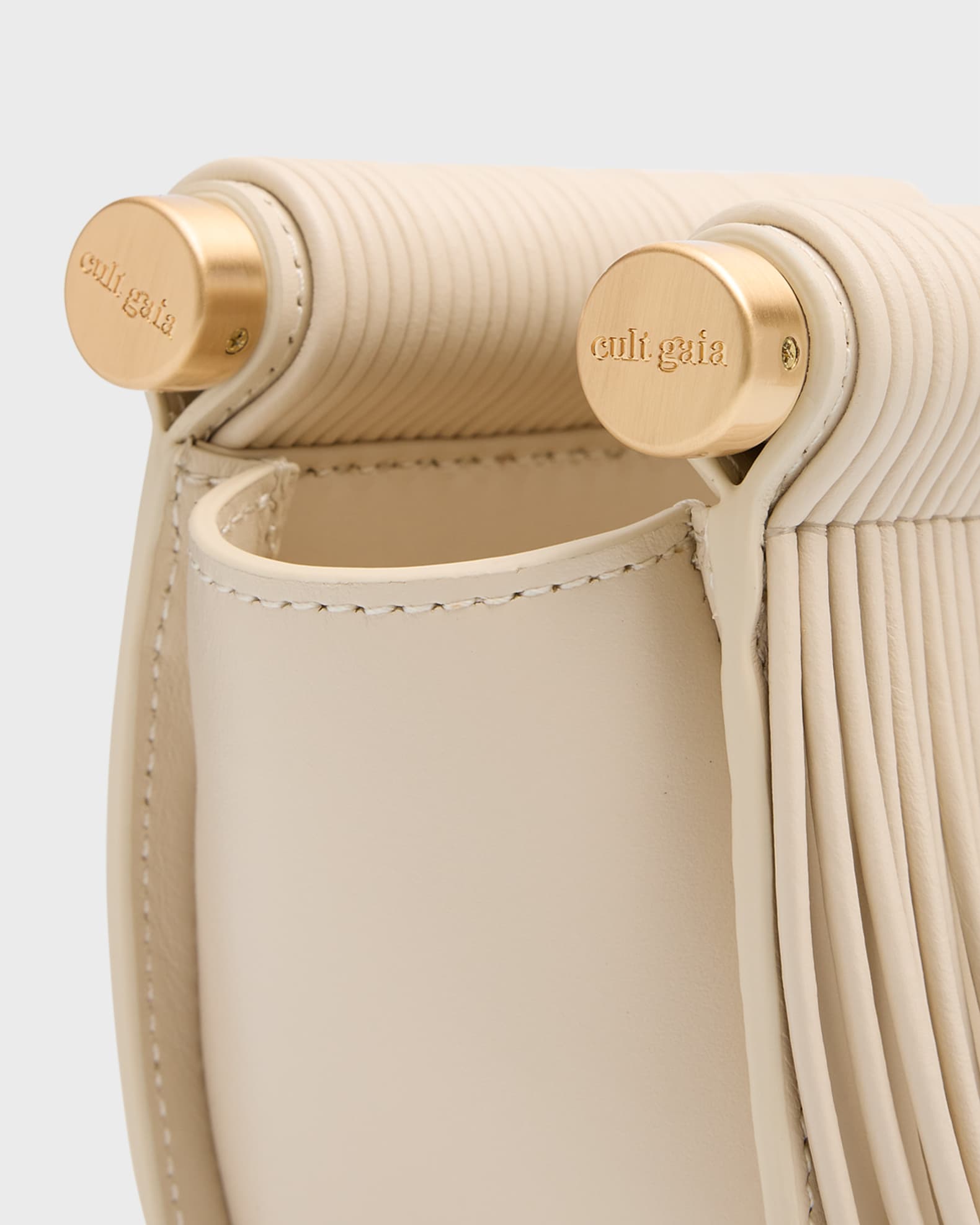 Cult Gaia Lou Drape Fringe Top-Handle Bag | Neiman Marcus