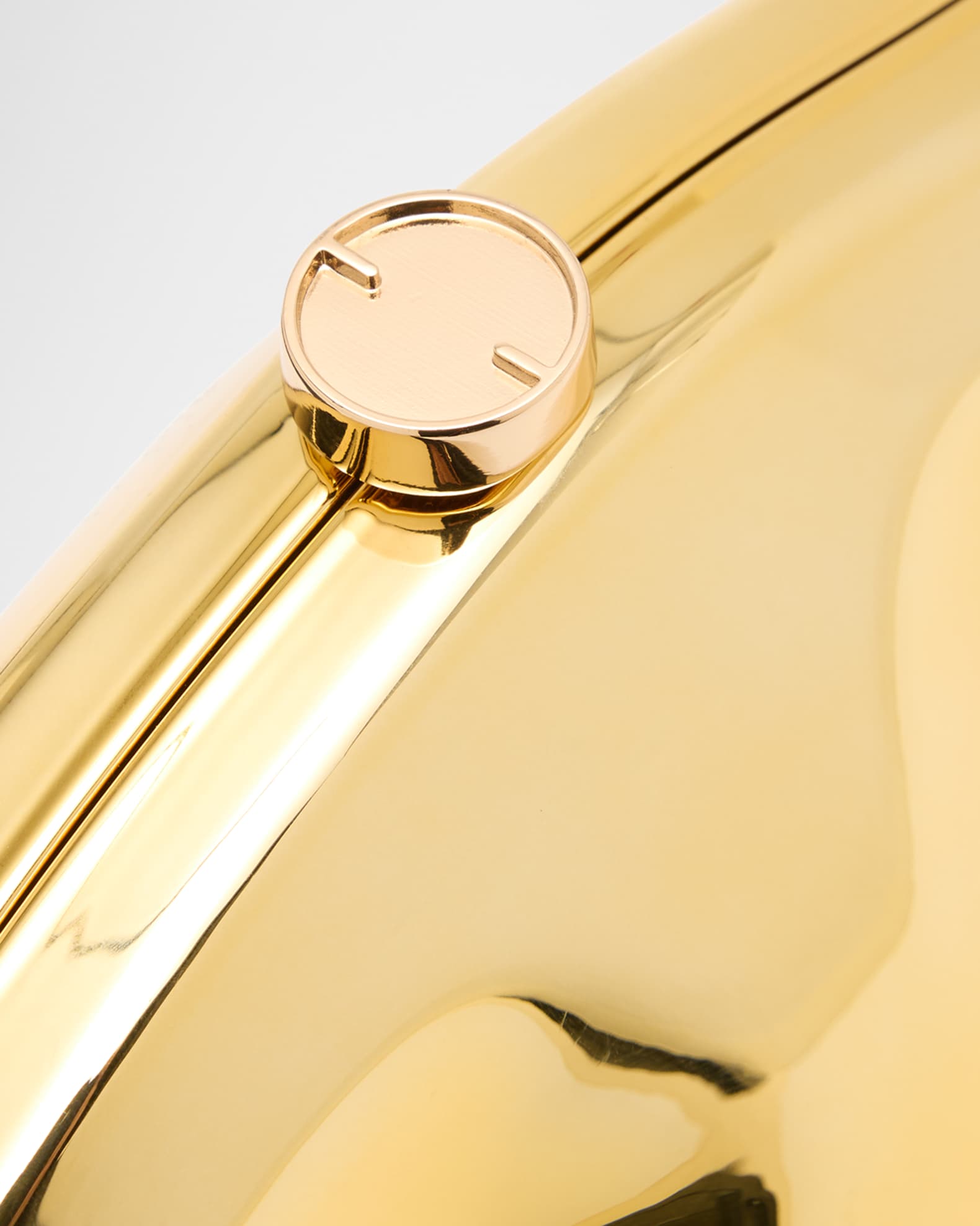 Cult Gaia The Caldera Metallic Clutch Bag | Neiman Marcus