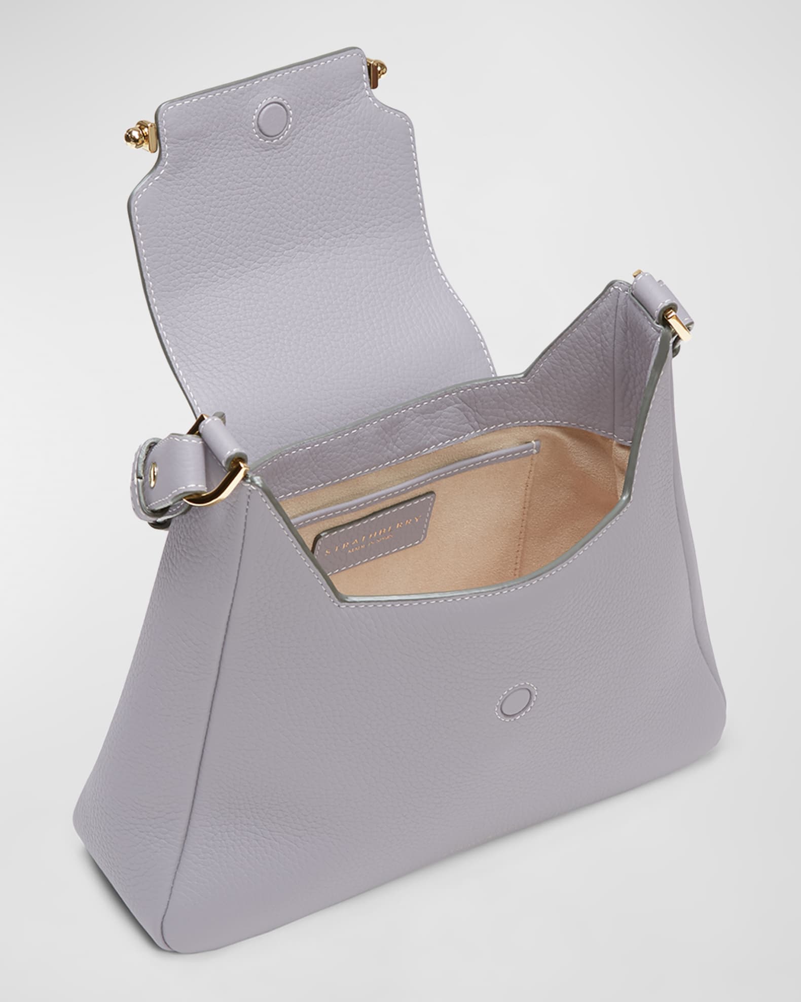 STRATHBERRY Multrees Hobo Grain Leather Shoulder Bag | Neiman Marcus
