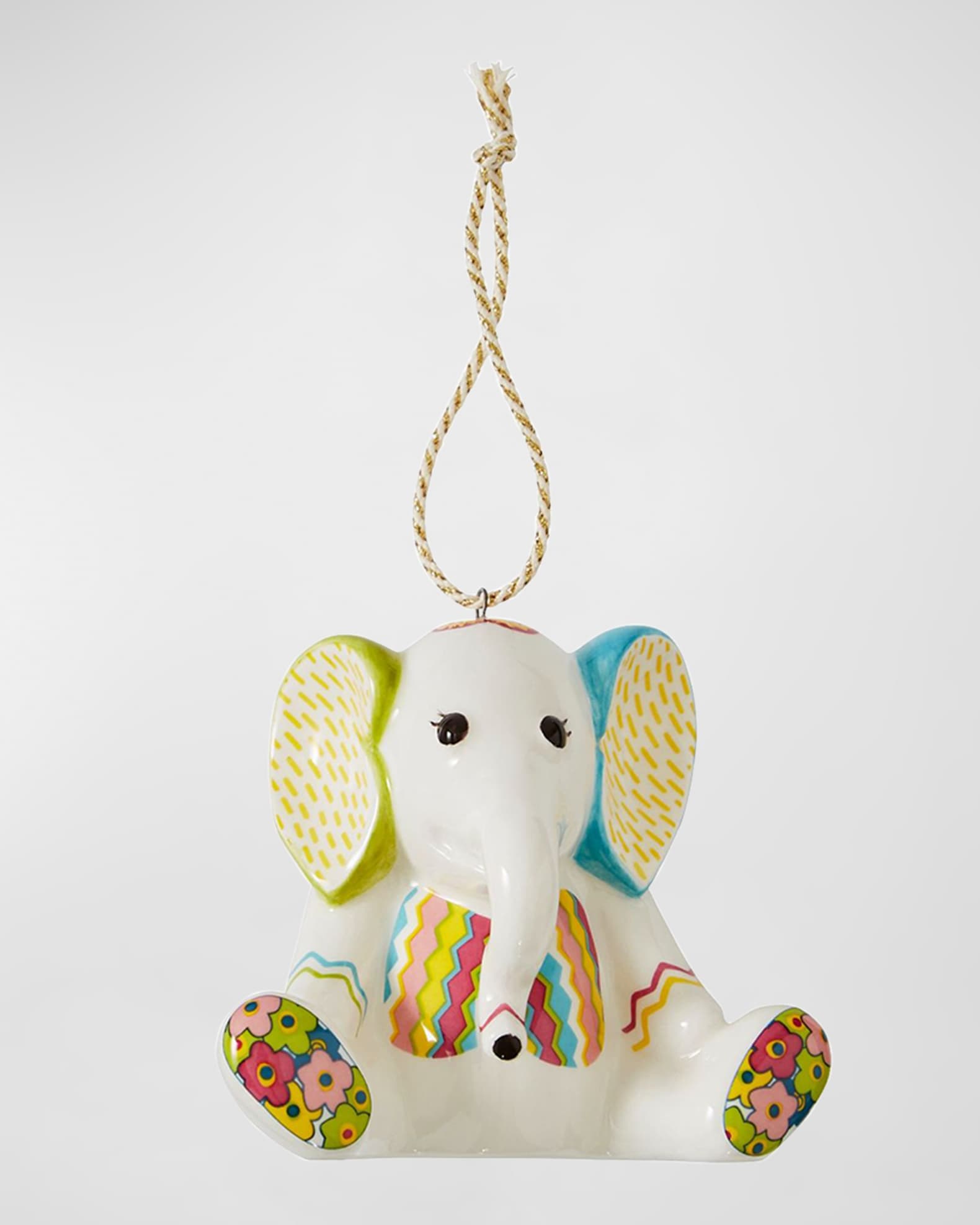 Kit Kemp for Spode Jambo Elephant Patchwork Ornament | Neiman Marcus