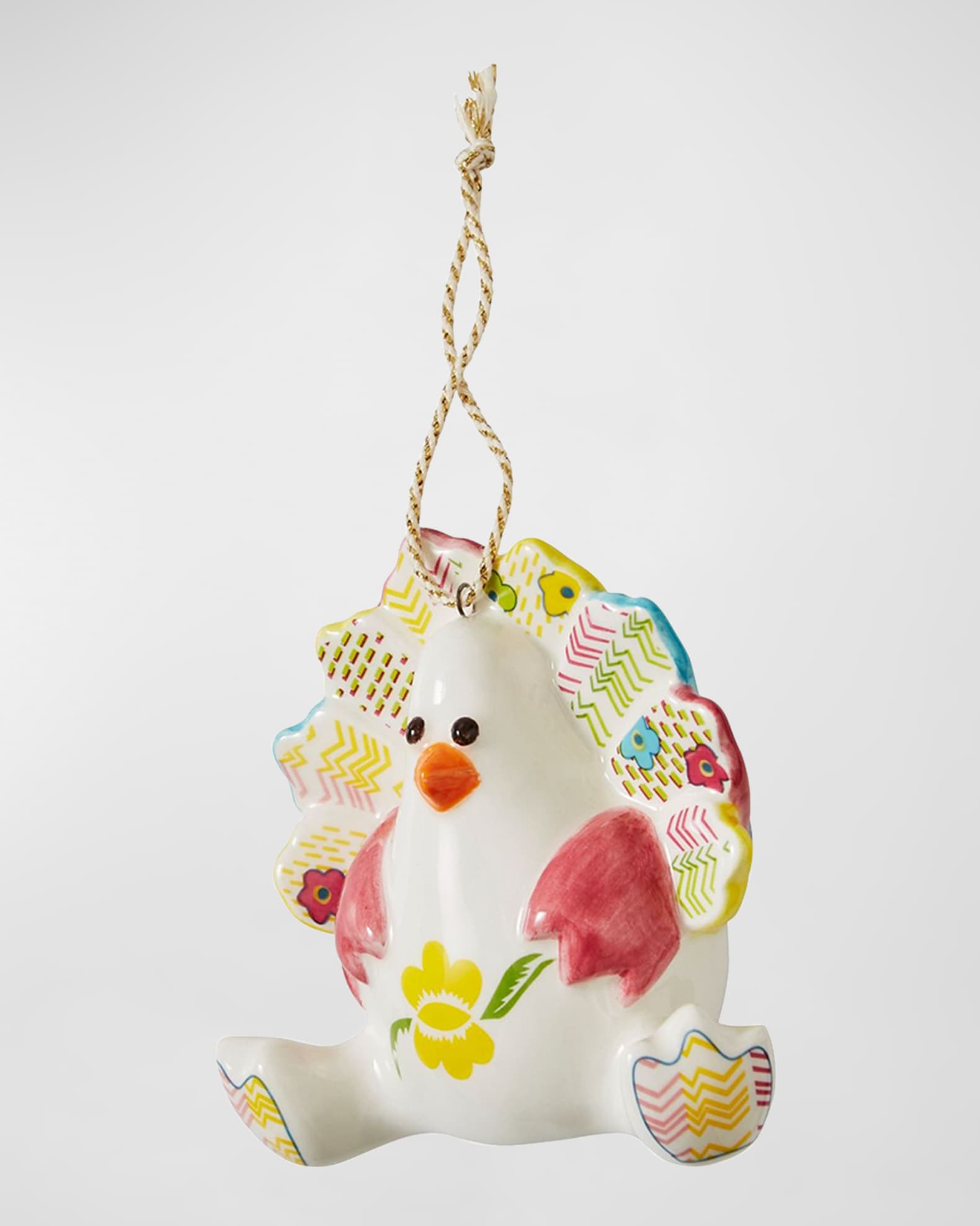 Kit Kemp for Spode Timothy Turkey Patchwork Ornament | Neiman Marcus