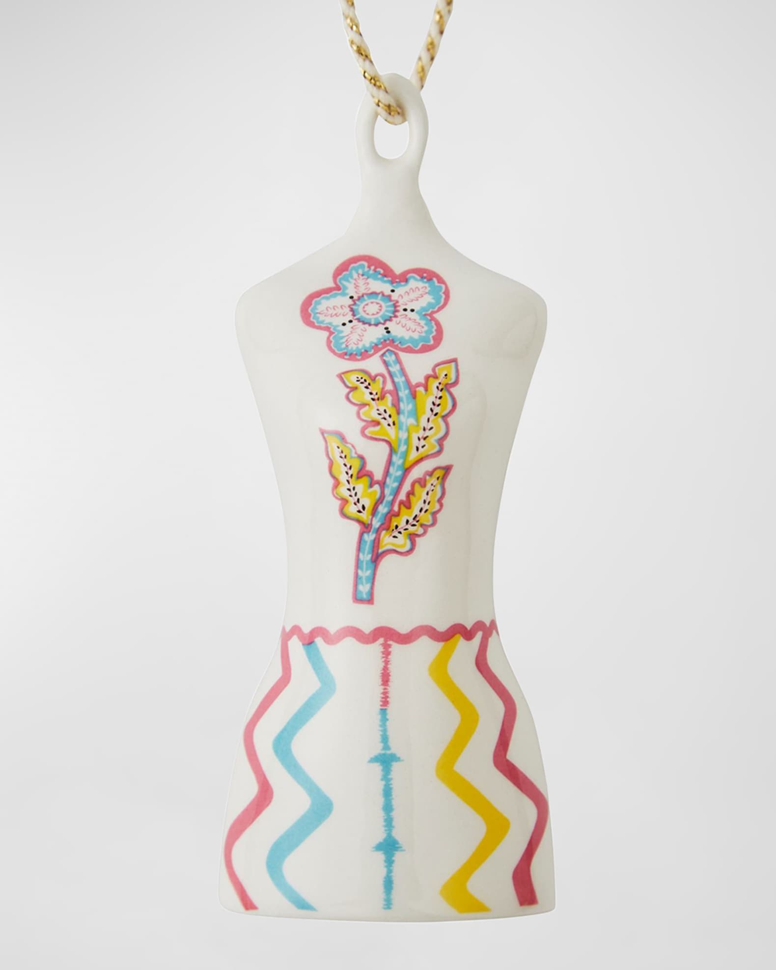 Kit Kemp for Spode Rik Rak Mannequin Ornament | Neiman Marcus