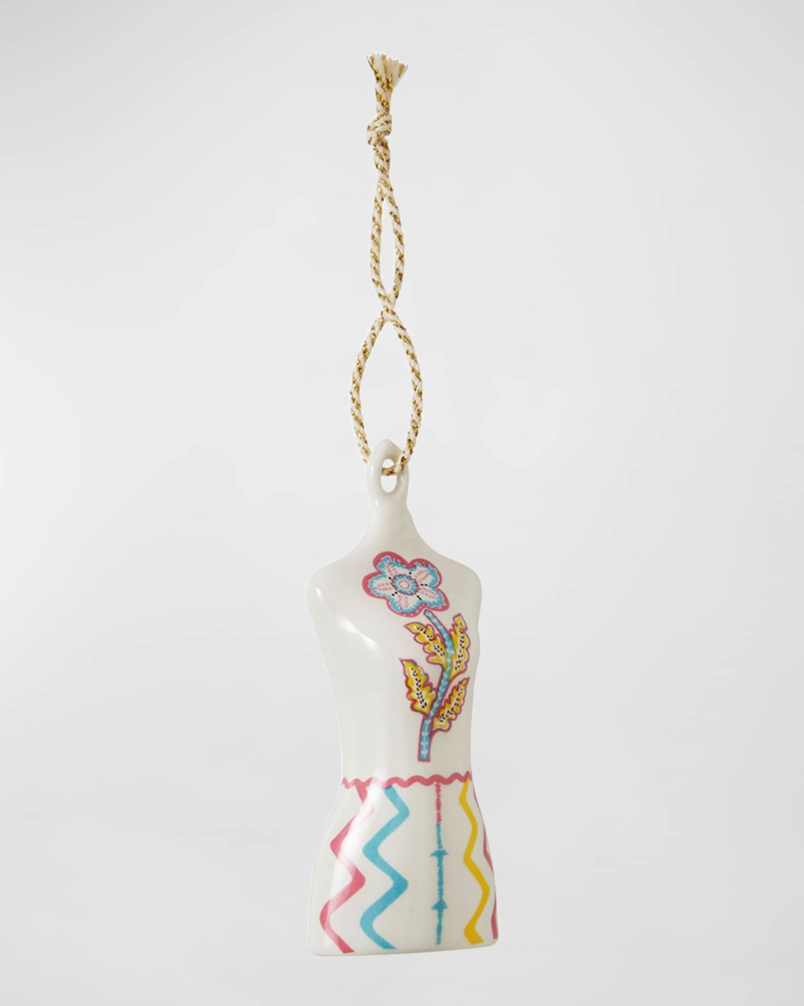 Kit Kemp for Spode Rik Rak Mannequin Ornament | Neiman Marcus