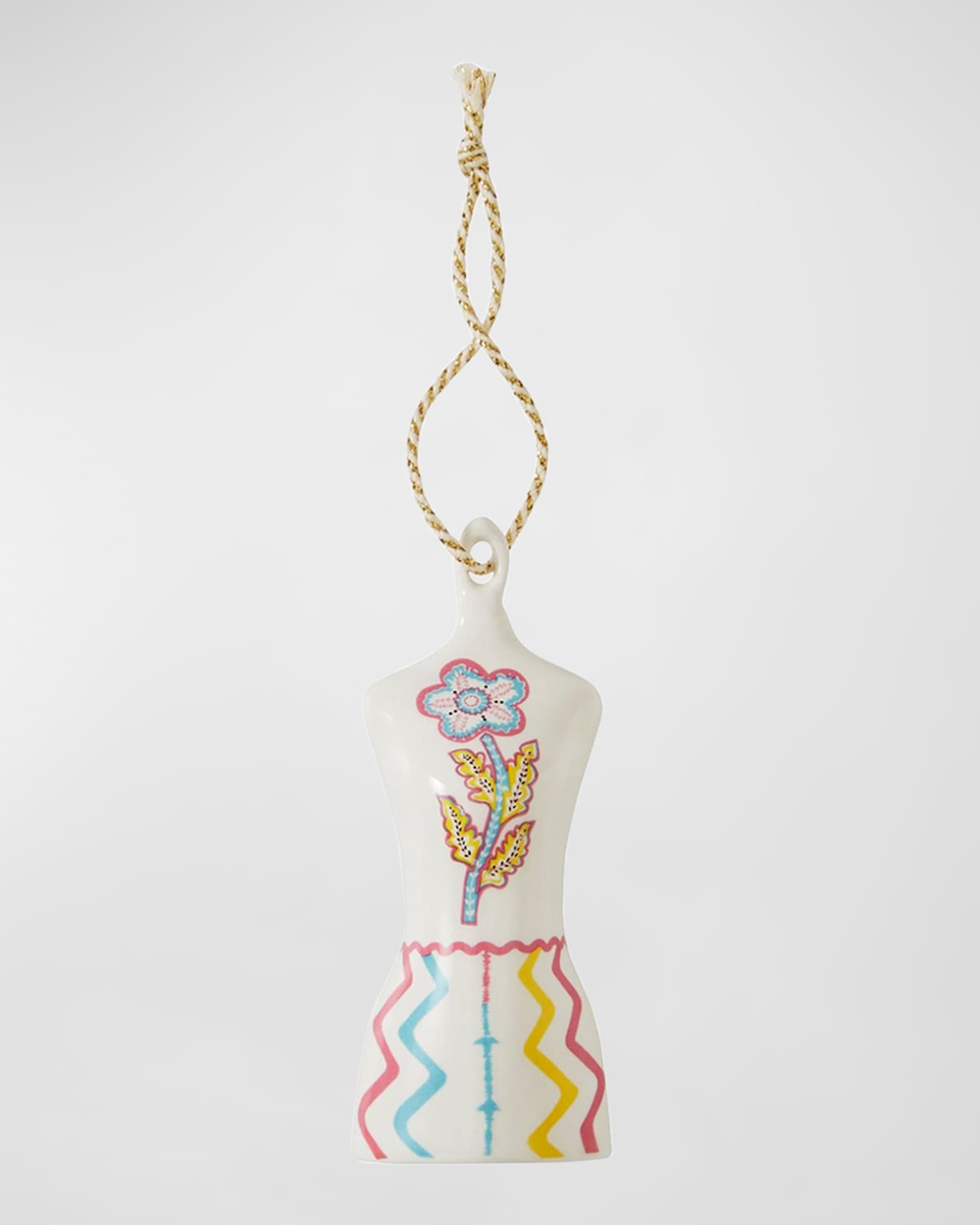 Kit Kemp for Spode Rik Rak Mannequin Ornament | Neiman Marcus