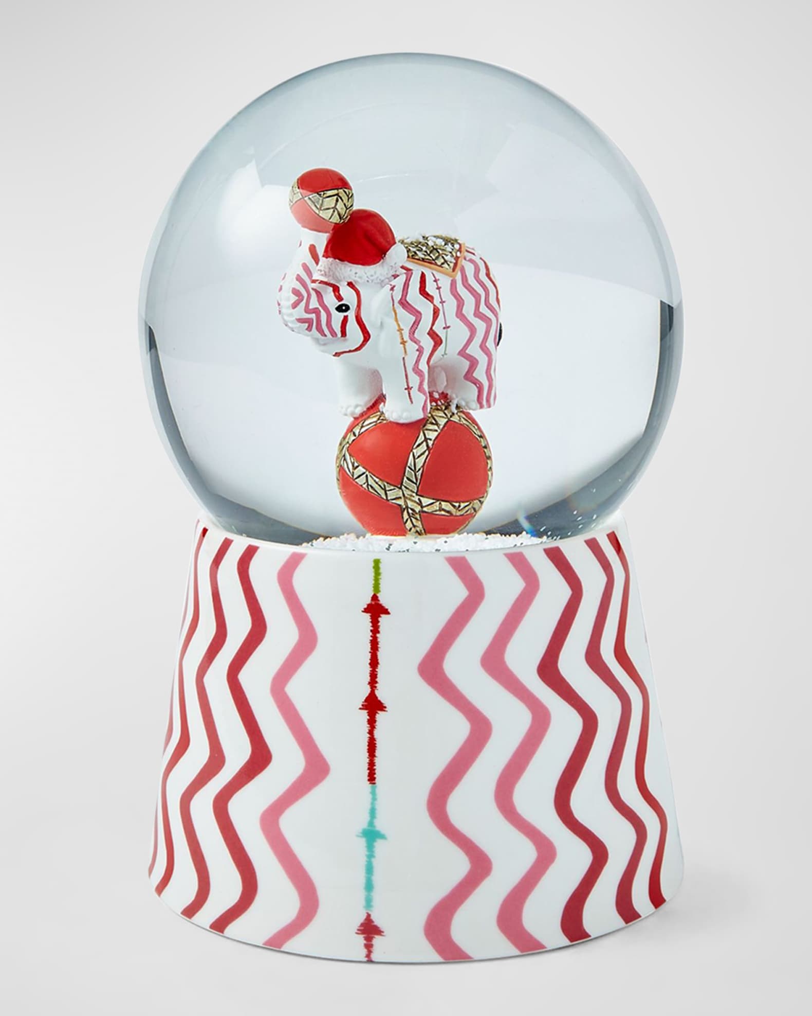 Kit Kemp for Spode Christmas Doodles Rik Rak Snow Globe | Neiman Marcus