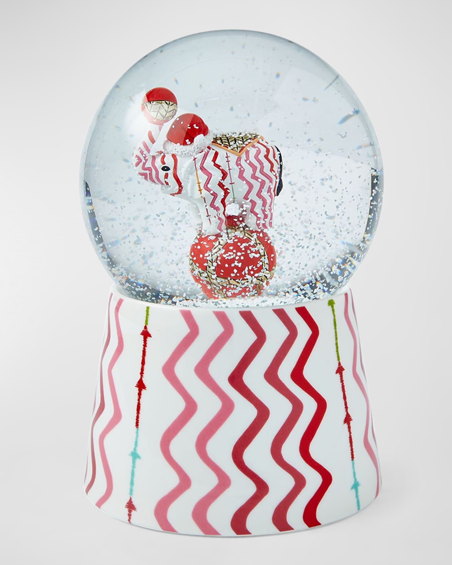 Kit Kemp for Spode Christmas Doodles Rik Rak Snow Globe | Neiman Marcus