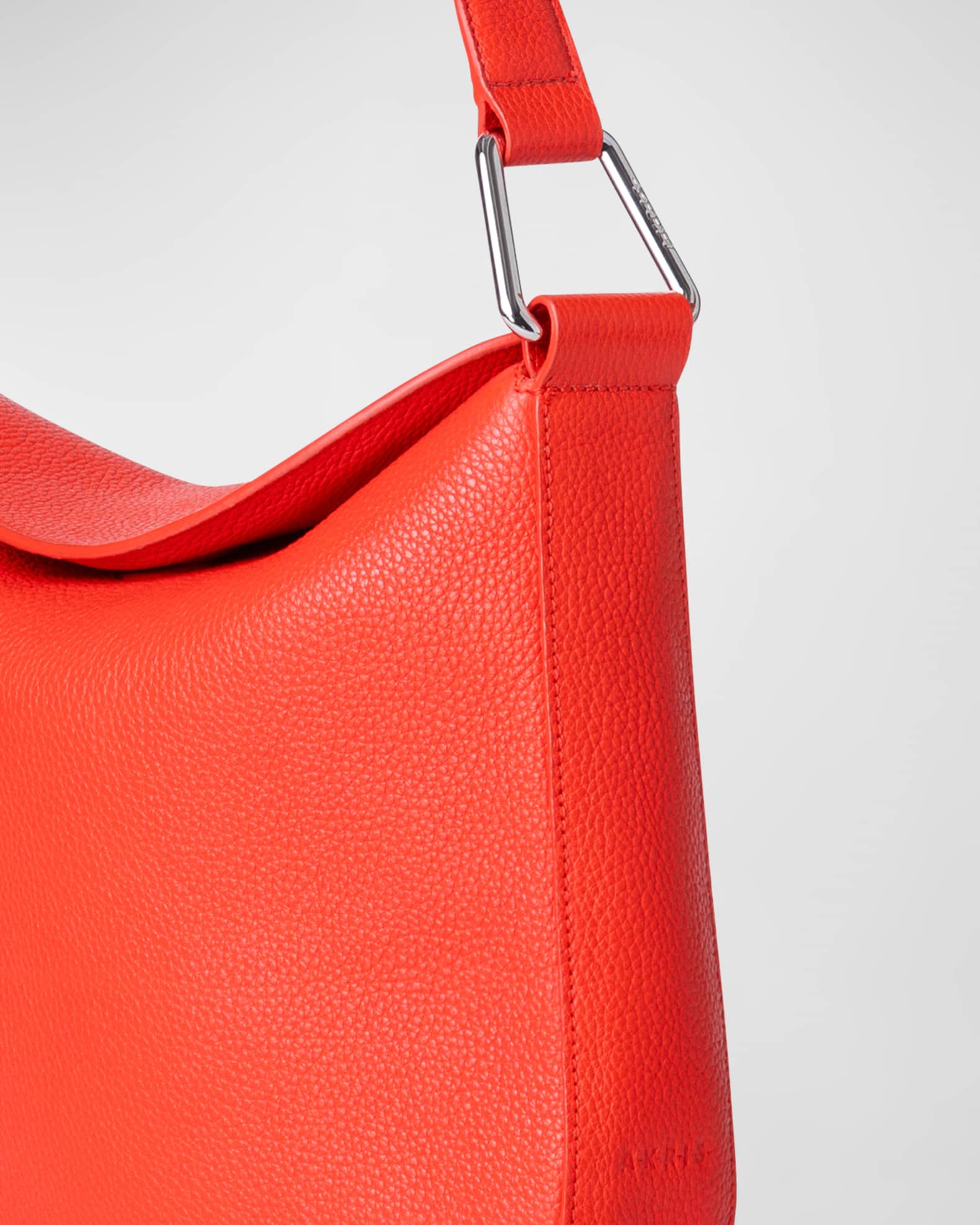 Akris Anna Little Leather Hobo Bag | Neiman Marcus