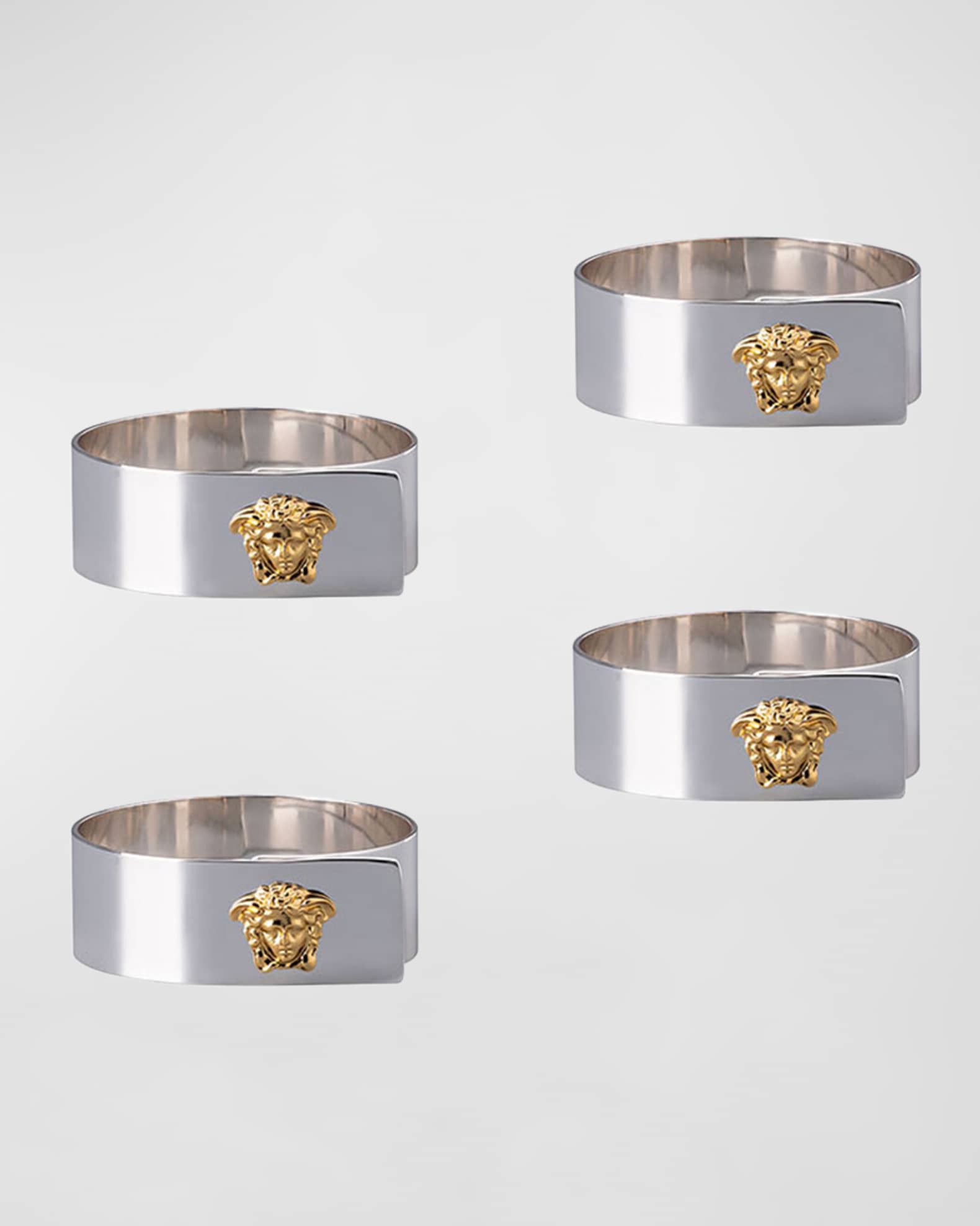 Versace Medusa Napkin Ring, Set of 4 | Neiman Marcus