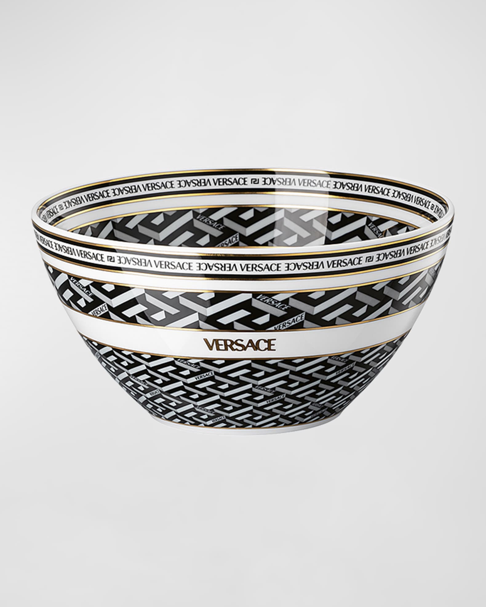 Versace La Greca Signature Bowl, 6" | Neiman Marcus