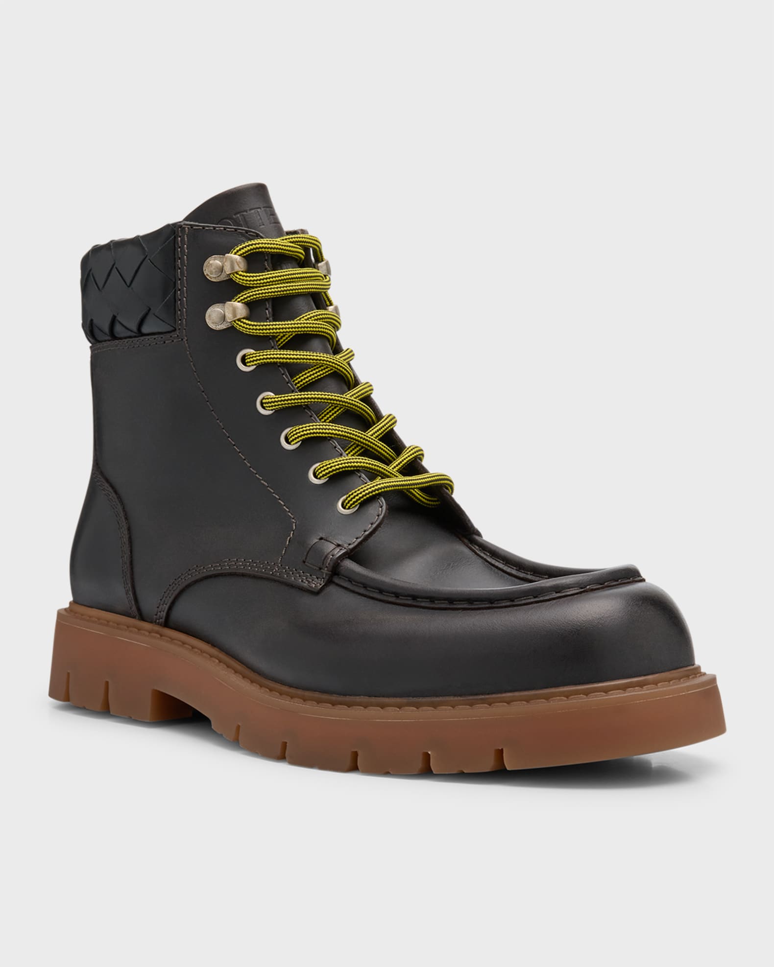 Men's Haddock Leather Lace-Up Boots | Neiman Marcus