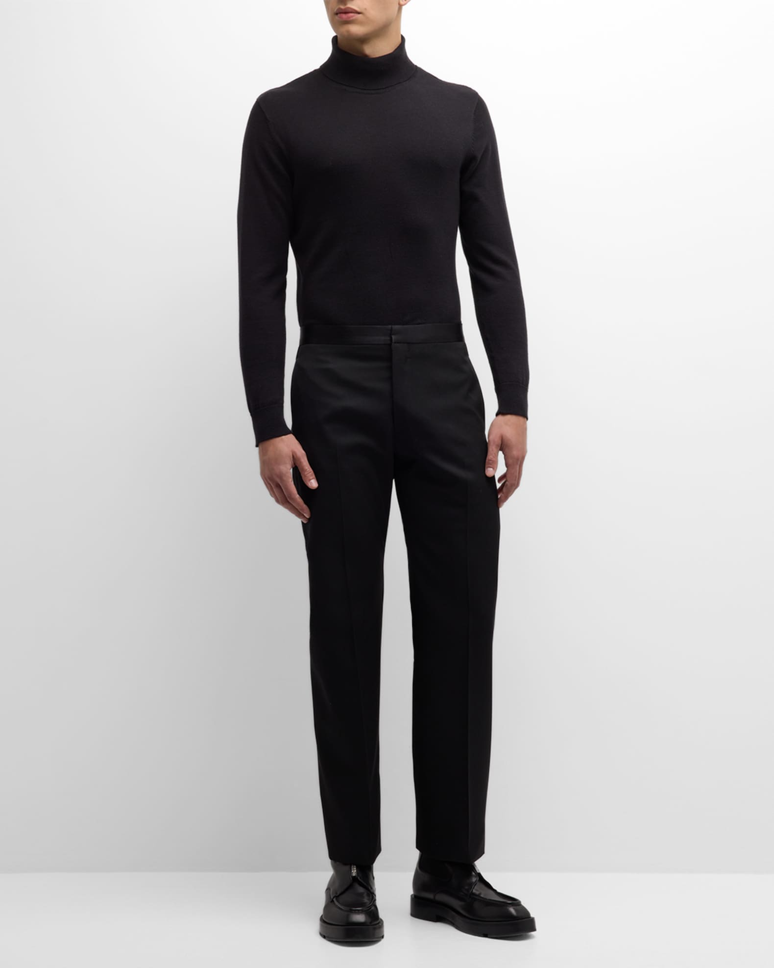 Givenchy Men's Satin-Waist Tuxedo Pants | Neiman Marcus