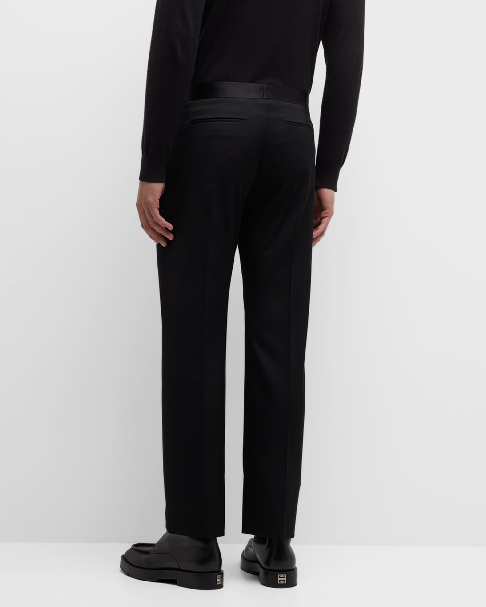 Givenchy Men's Satin-Waist Tuxedo Pants | Neiman Marcus