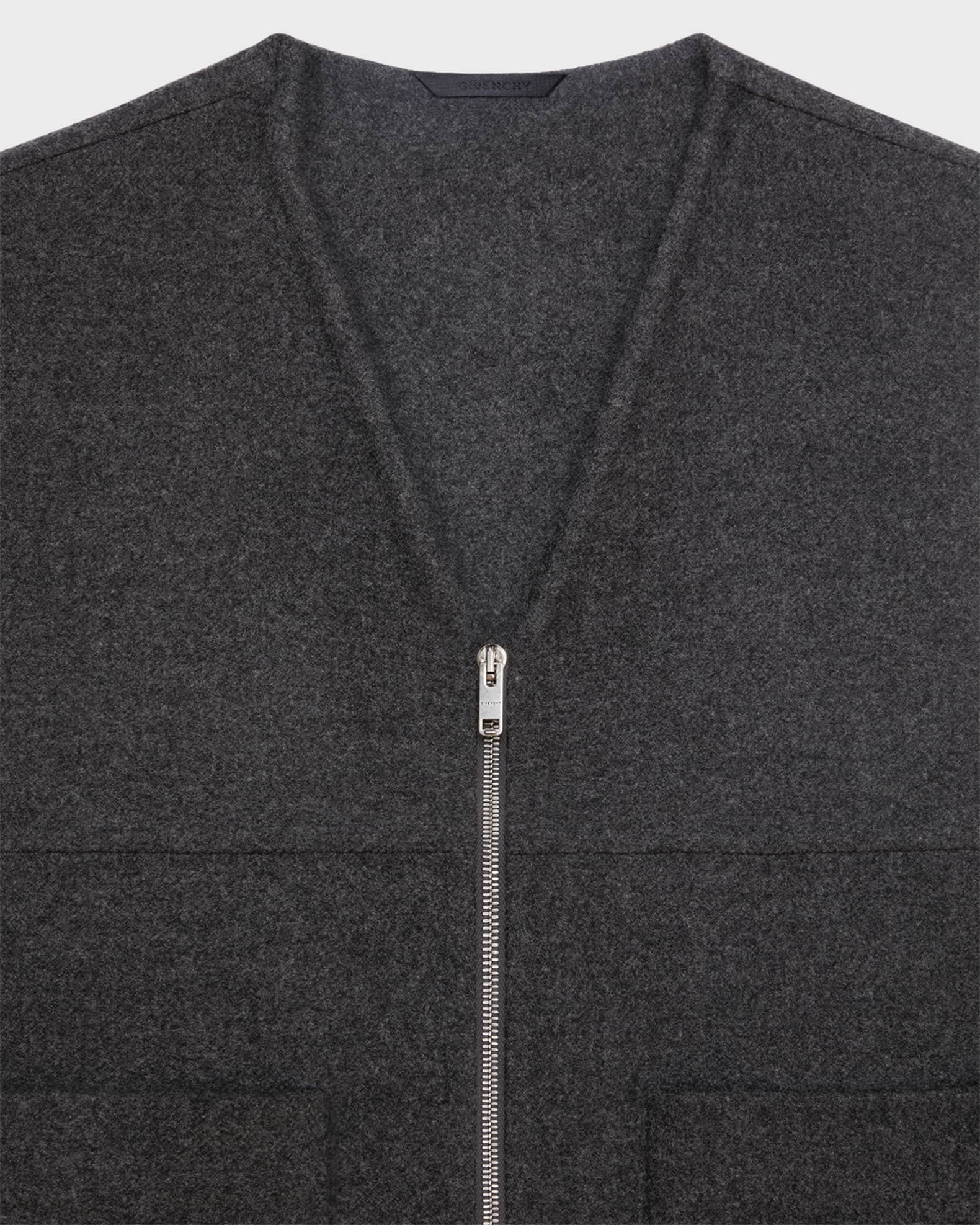 Givenchy Men's Double-Face Wool-Cashmere Vest | Neiman Marcus