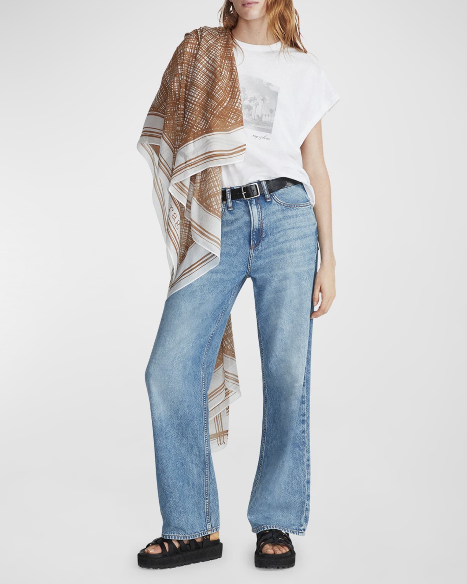 Rag & Bone Kaia Lightweight Sarong | Neiman Marcus