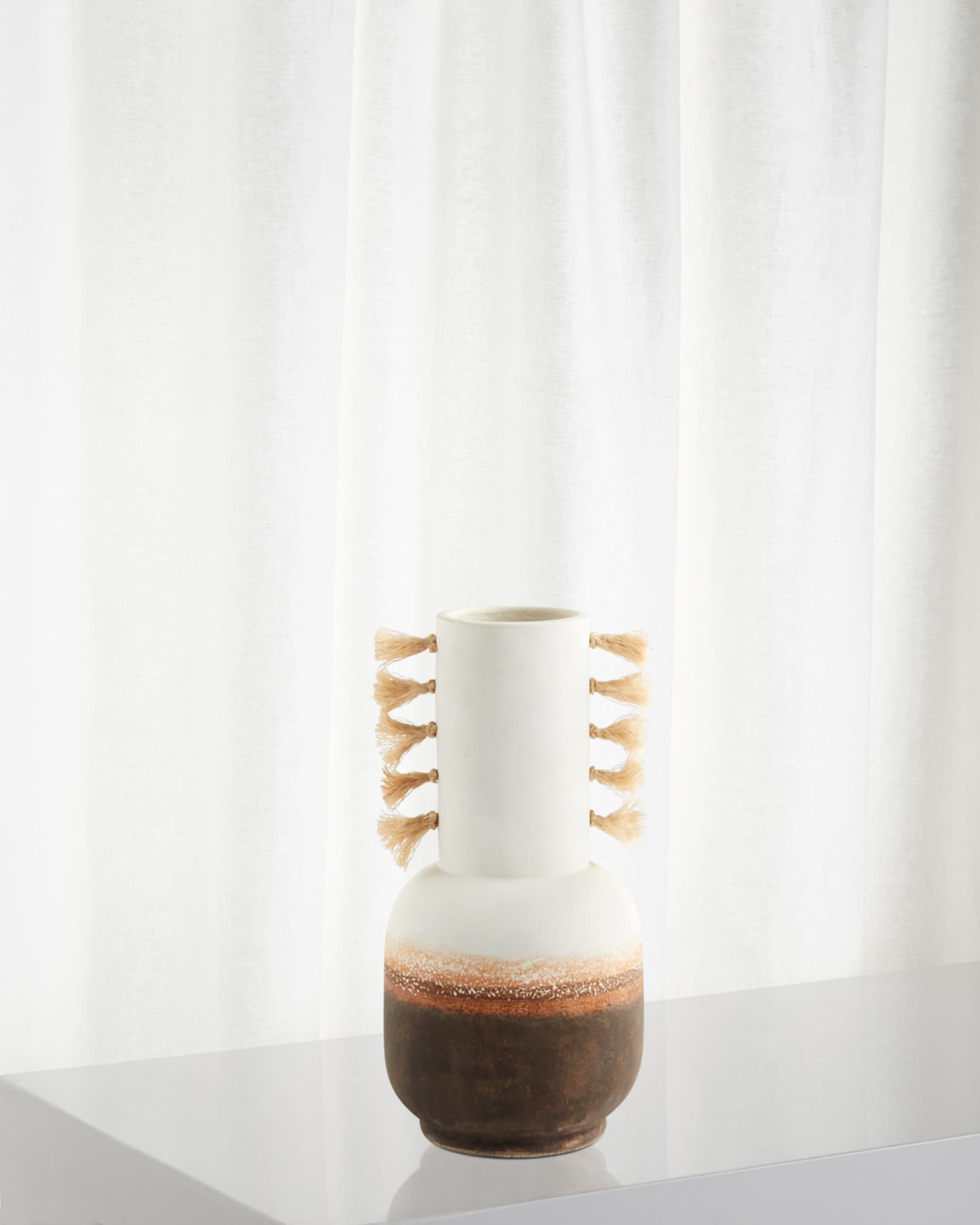 Rope Vase, 14" | Neiman Marcus