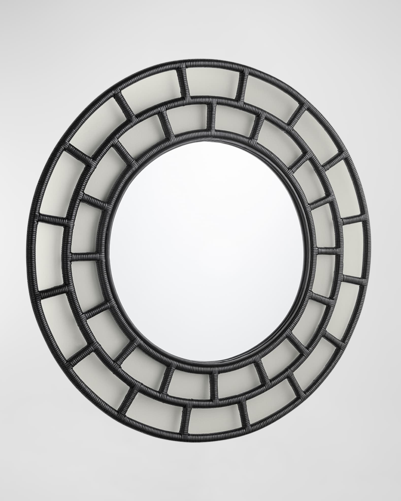 Round Rattan Mirror, 48" | Neiman Marcus