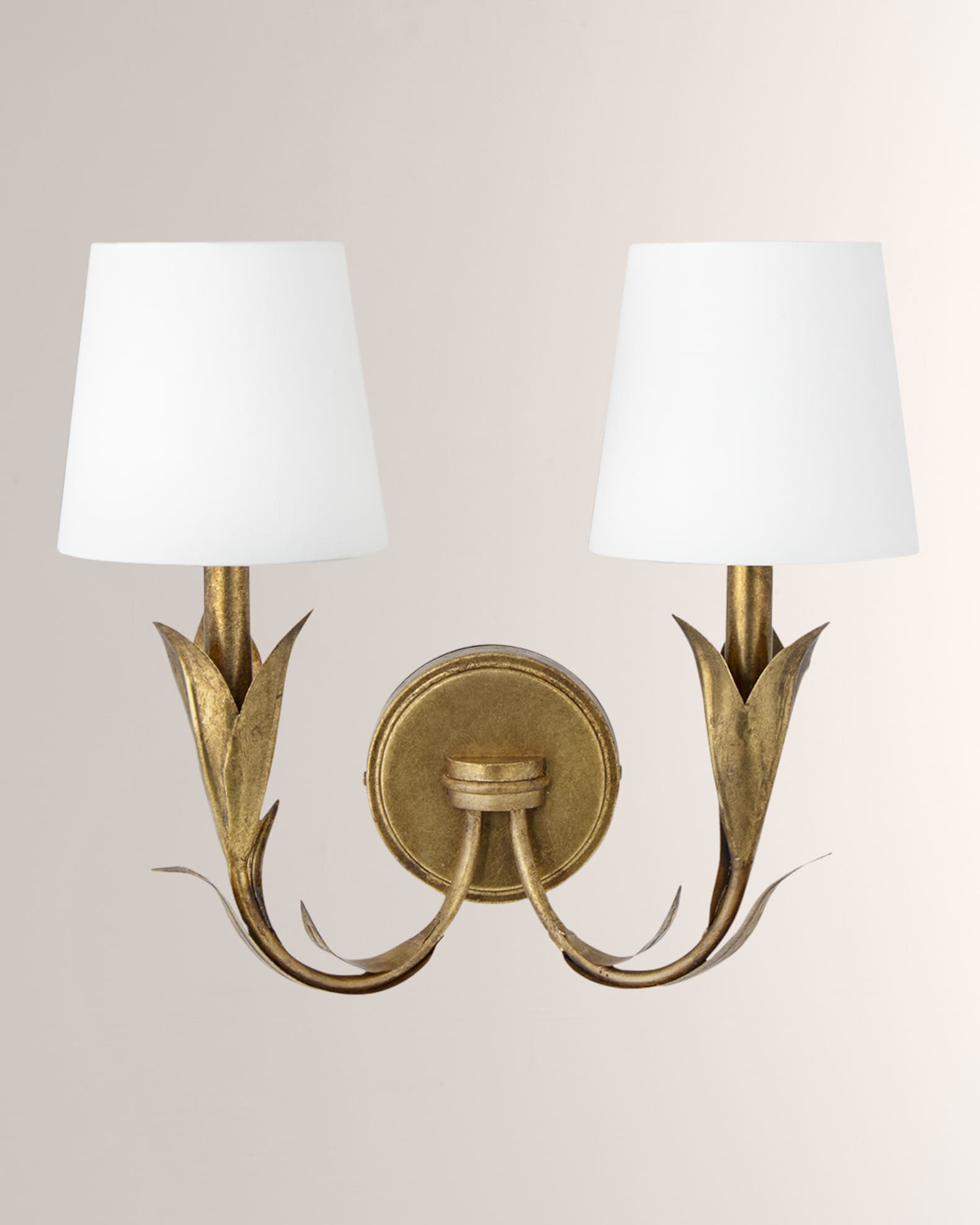 Regina Andrew River Reed Double Sconce | Neiman Marcus