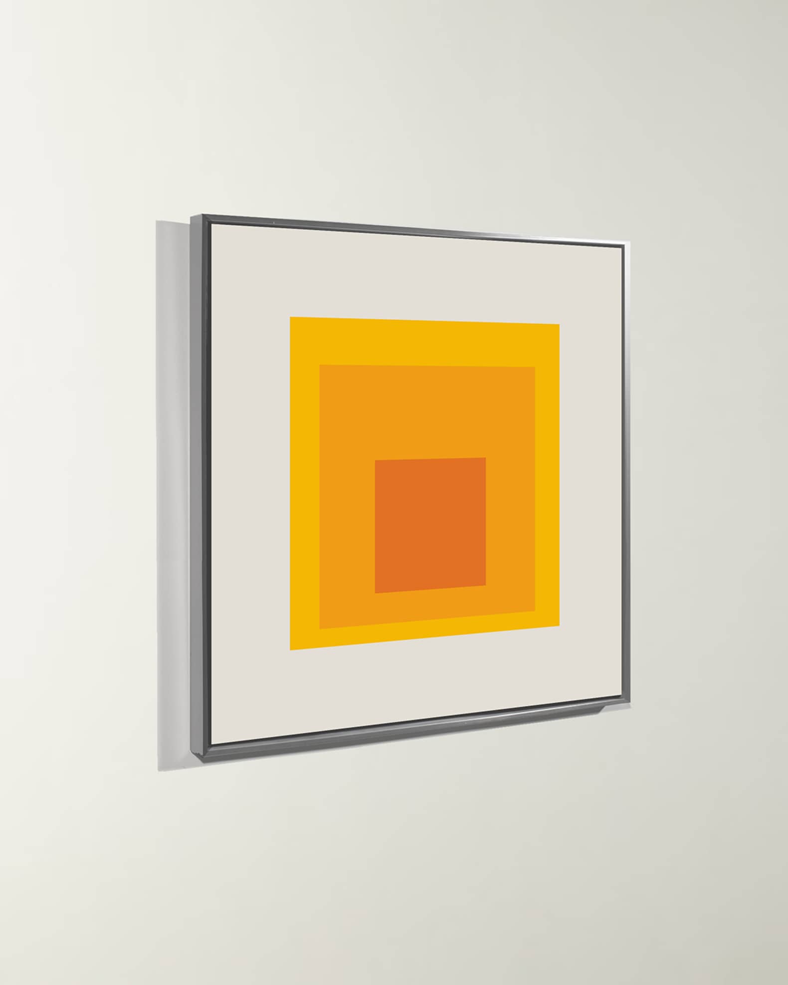 Yoffi "Square Series: Yellow Medium F" Giclee Wall Art | Neiman Marcus