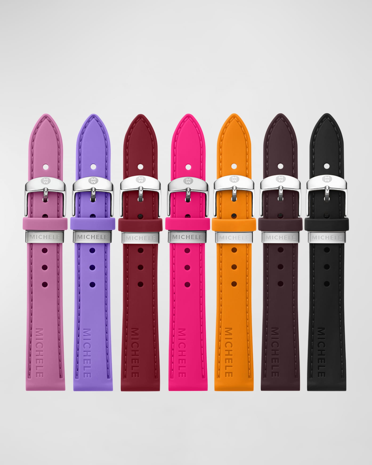 MICHELE 18mm Silicone Watch Strap Gift Set | Neiman Marcus