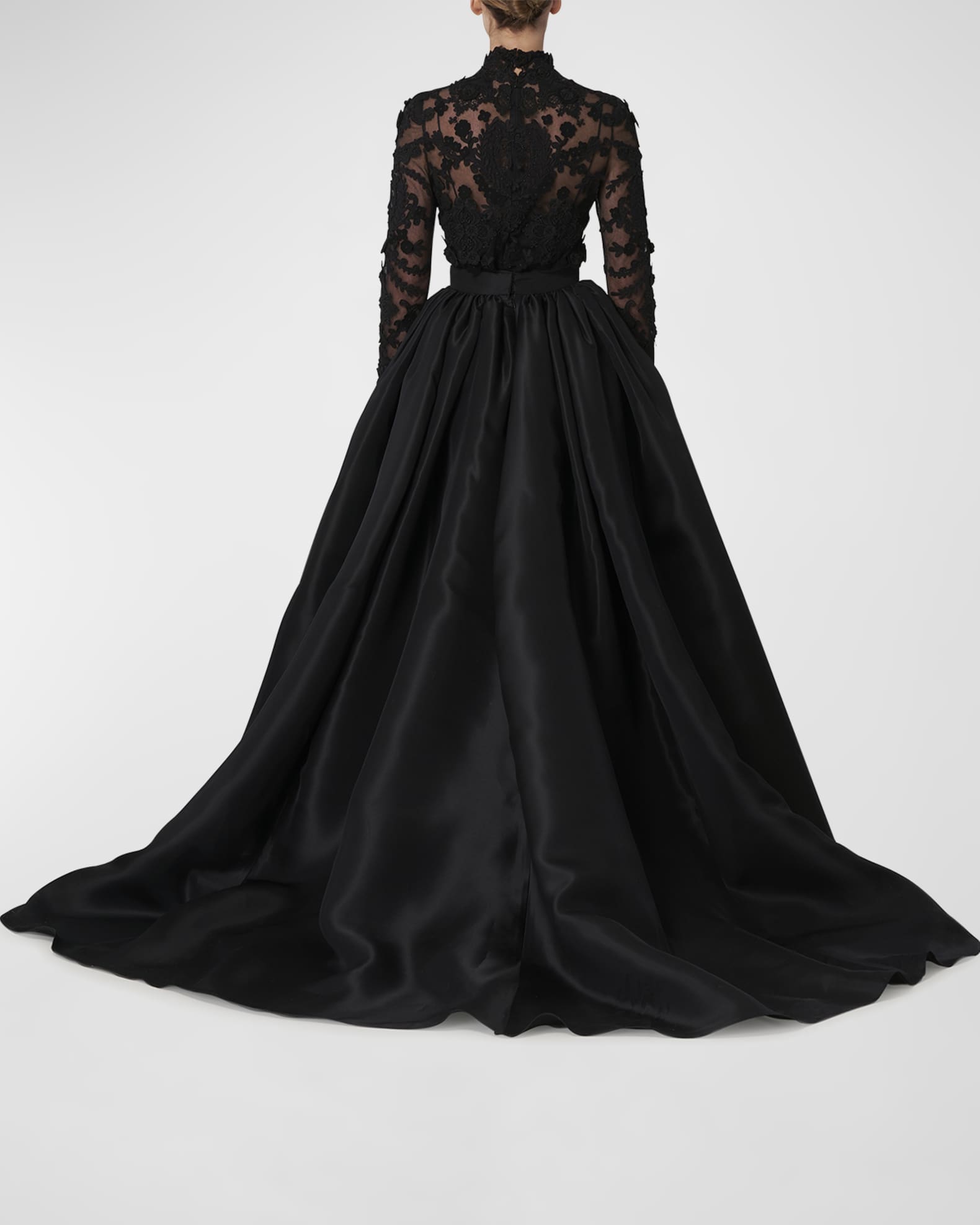 Carolina Herrera Embroidered Floral Applique Top with Cami | Neiman Marcus