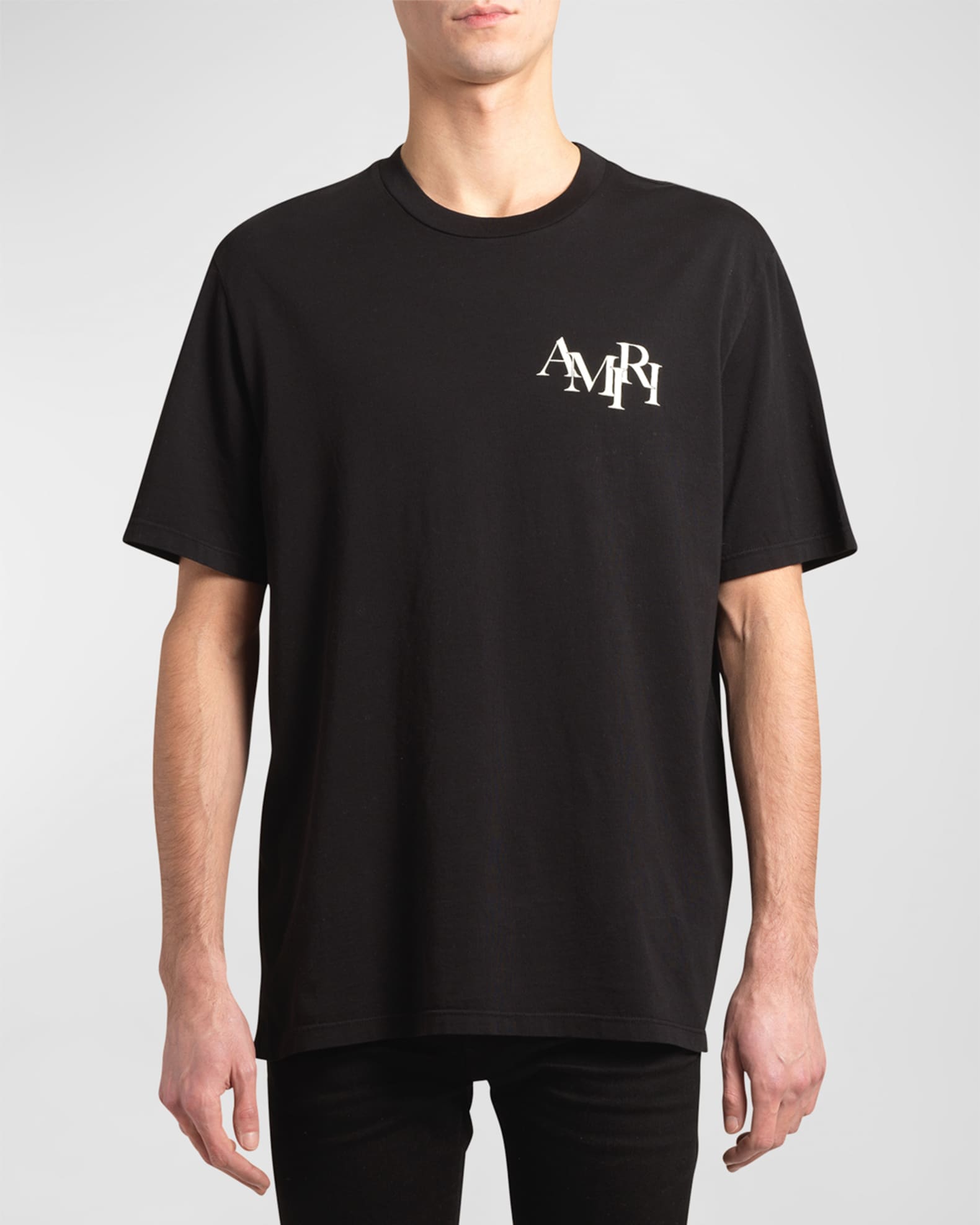 Amiri Men's Staggered Logo T-Shirt | Neiman Marcus