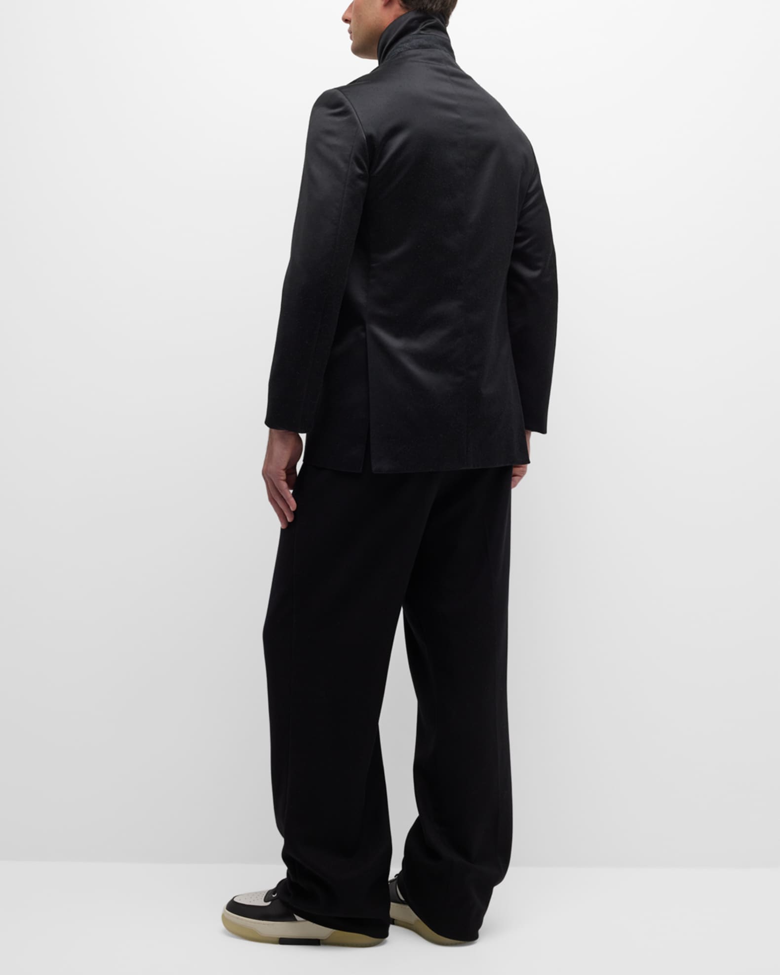Amiri Men's Double-Breasted Stand Collar Blazer | Neiman Marcus Amiri Men's Double-Breasted Stand Collar Blazer | Neiman Marcus